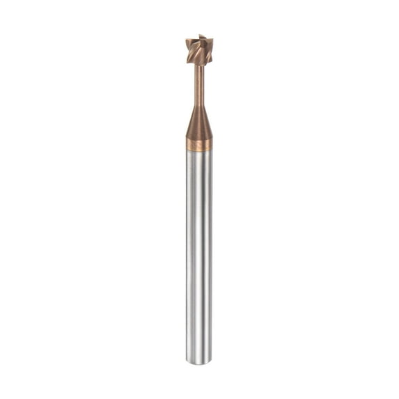Uxcell 4mm x 3.5mm Titanium Coated Carbide T Slot End Mill Cutter for ...