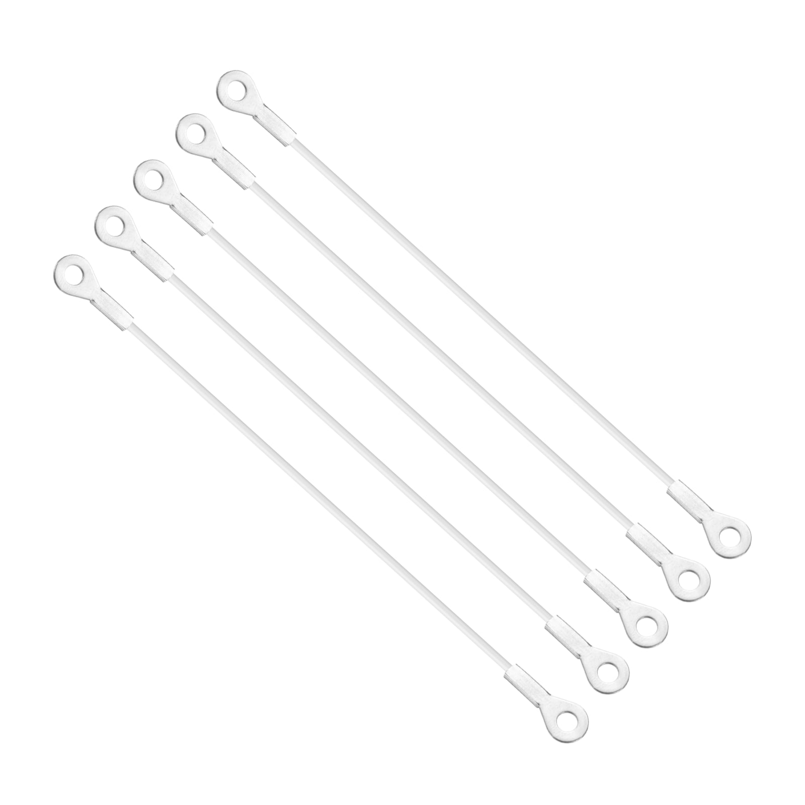 Uxcell 4mm x 30cm Lanyard Cable, 5 PCS 304 Stainless Steel Cable ...