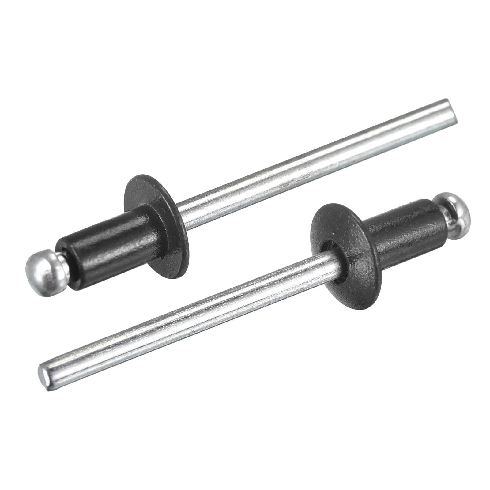 Uxcell 4mm x 6mm 27mm Mandrel Aluminum Open End Flat Round Head Blind ...