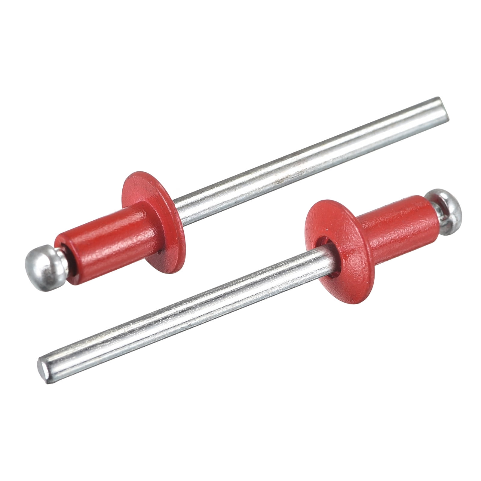 Uxcell 4mm x 6mm 27mm Mandrel Aluminum Open End Flat Round Head Blind ...