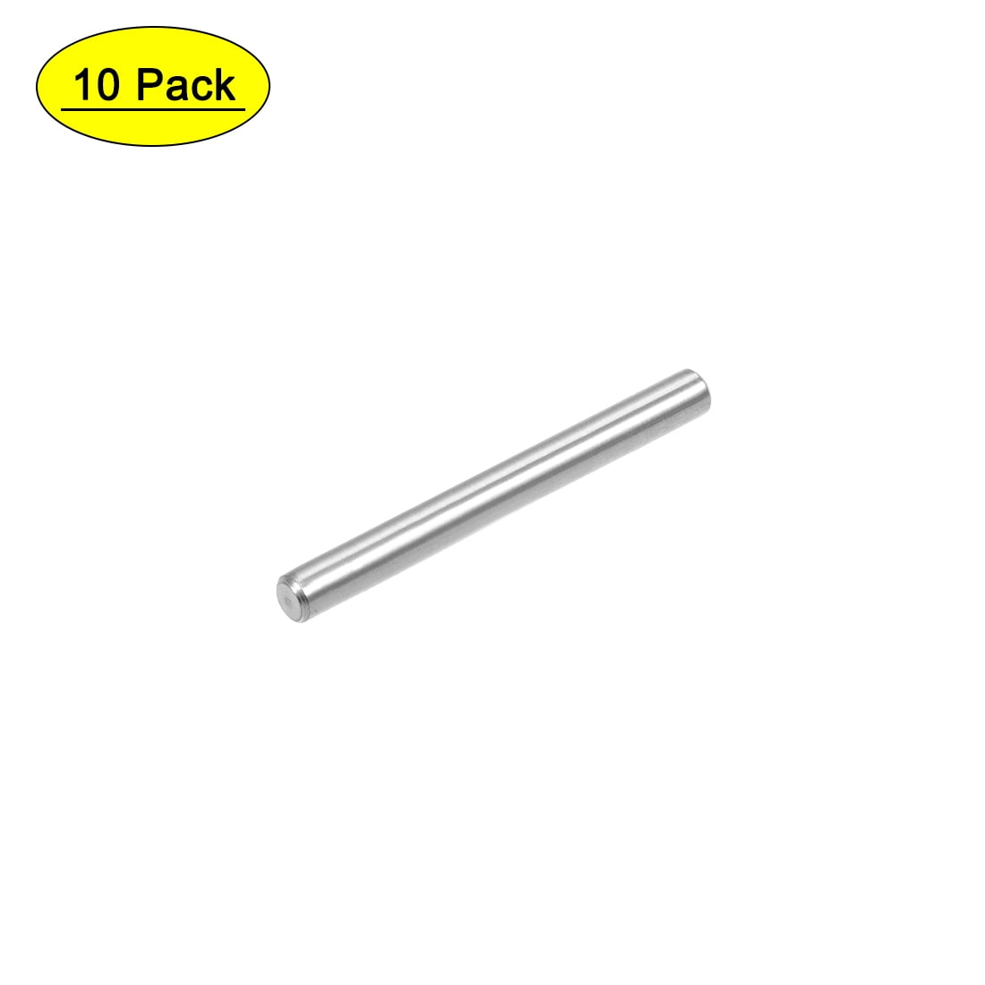 Uxcell 4mmx40mm 304 Stainless Steel Dowel Pin 10 Pack - Walmart.com