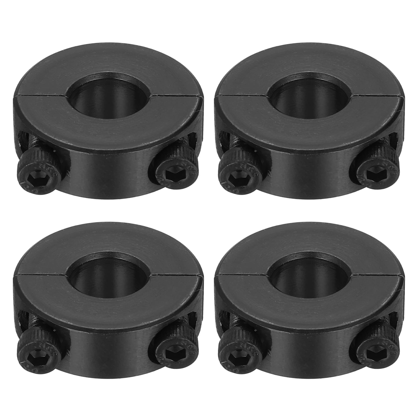 Uxcell 4pack Double Split Shaft Collars 12mm Bore, Two-Piece Clamping ...