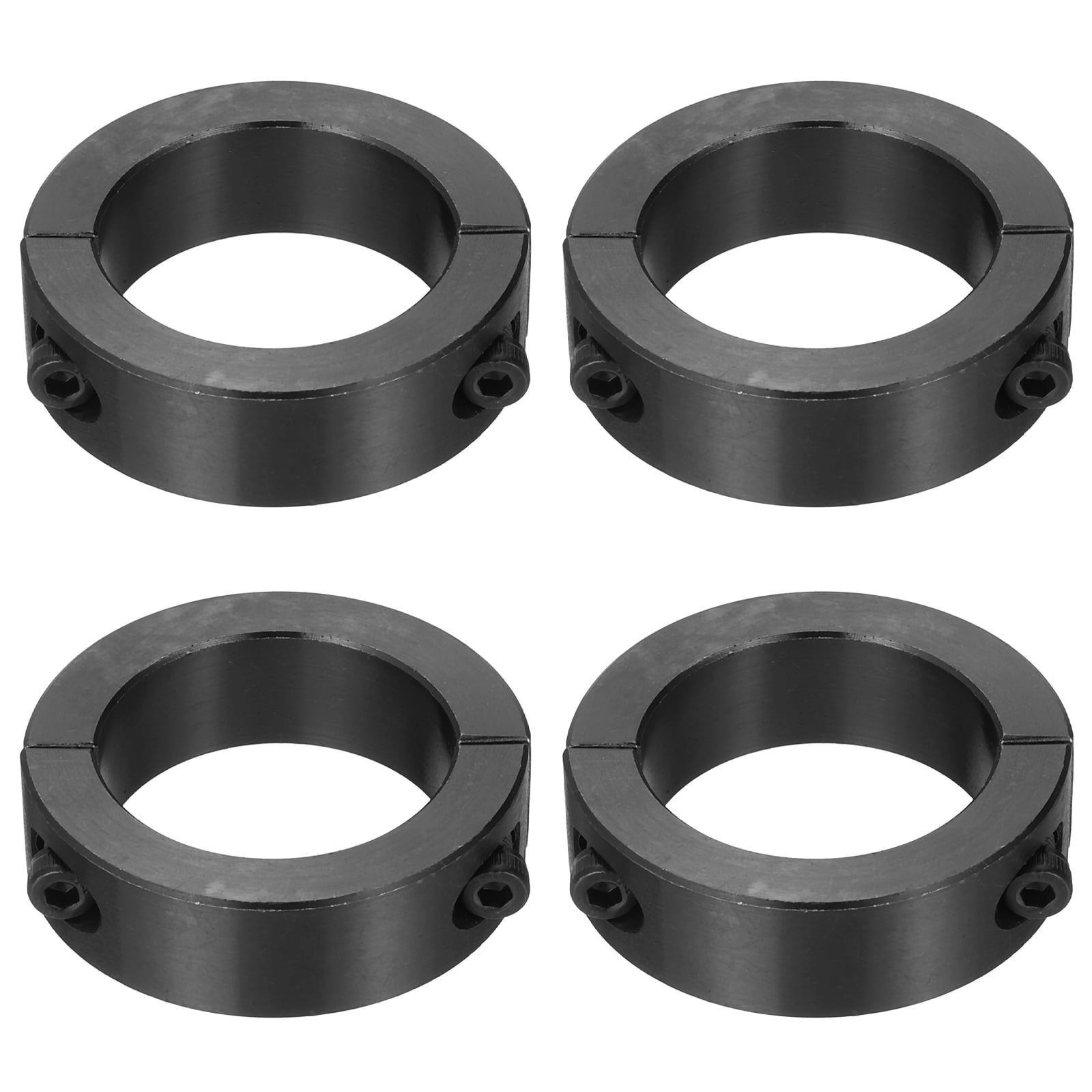Uxcell 4pack Double Split Shaft Collars 35mm Bore, Two-Piece Clamping ...