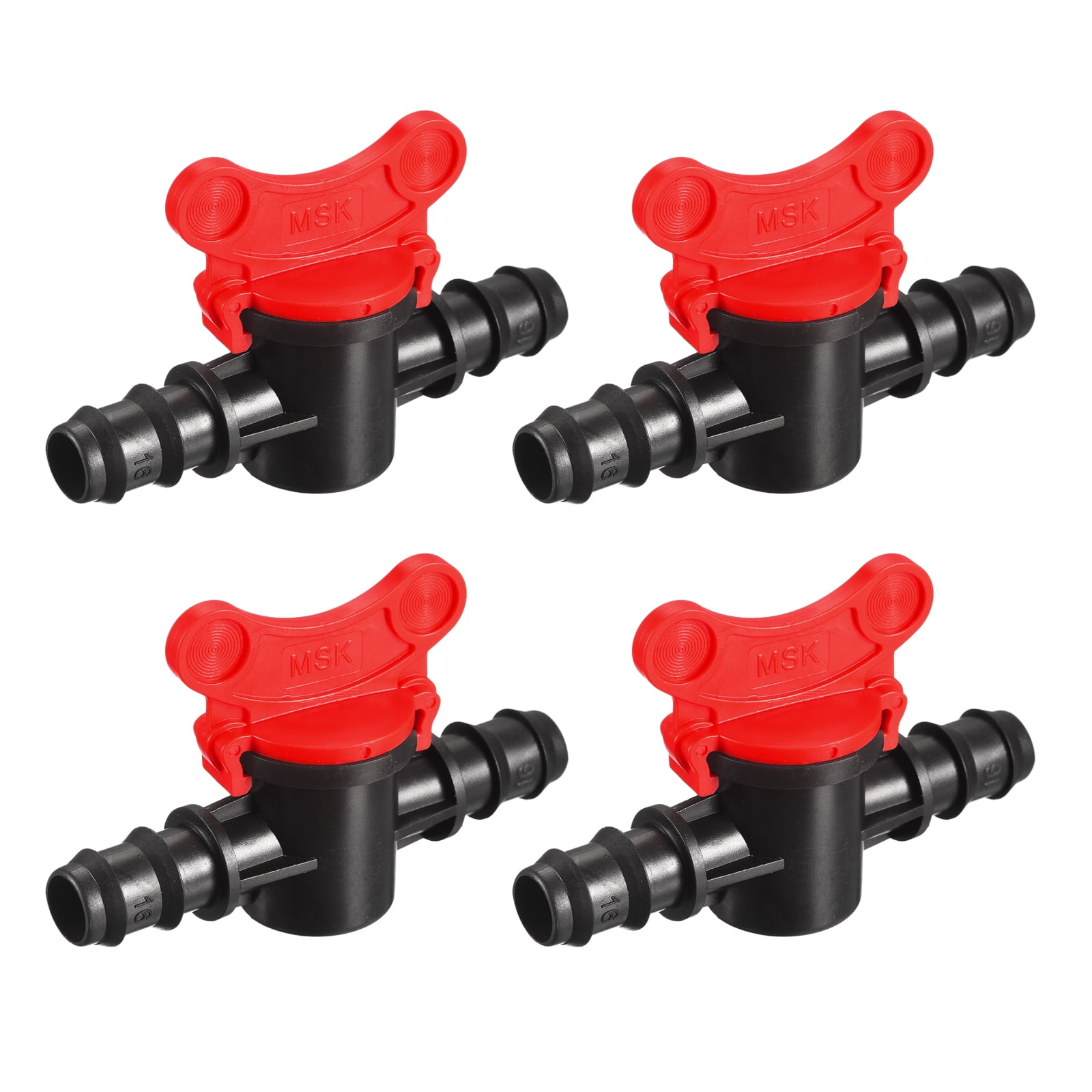 Uxcell 4pack Drip Irrigation Barbed Valve 89mmx55mm Switch Valve ...
