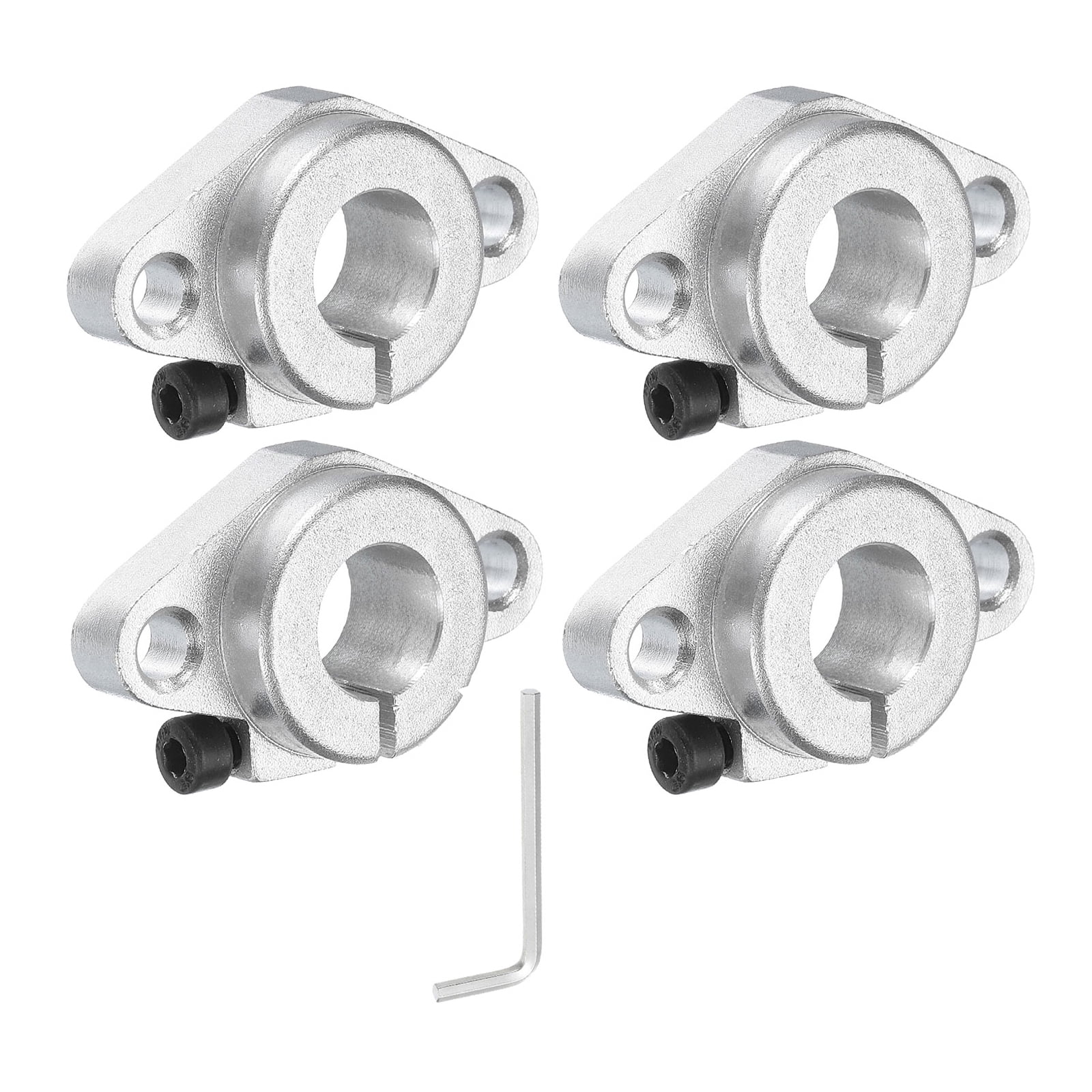 Uxcell 4pack SHF13 Aluminum Linear Rod Rail Shaft Support for 13mm ...