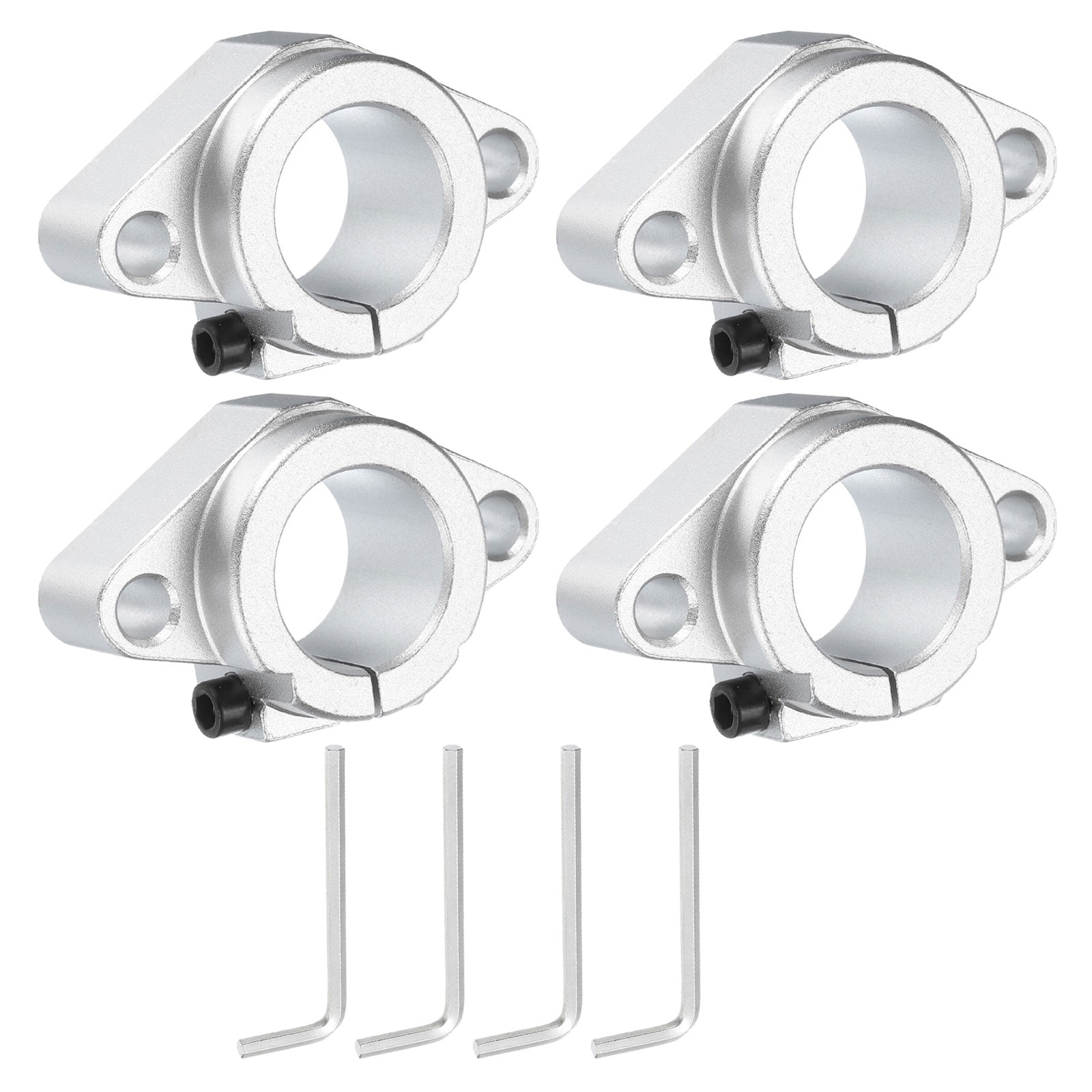 Uxcell 4pack SHF30 Aluminum Linear Rod Rail Shaft Support for 30mm ...