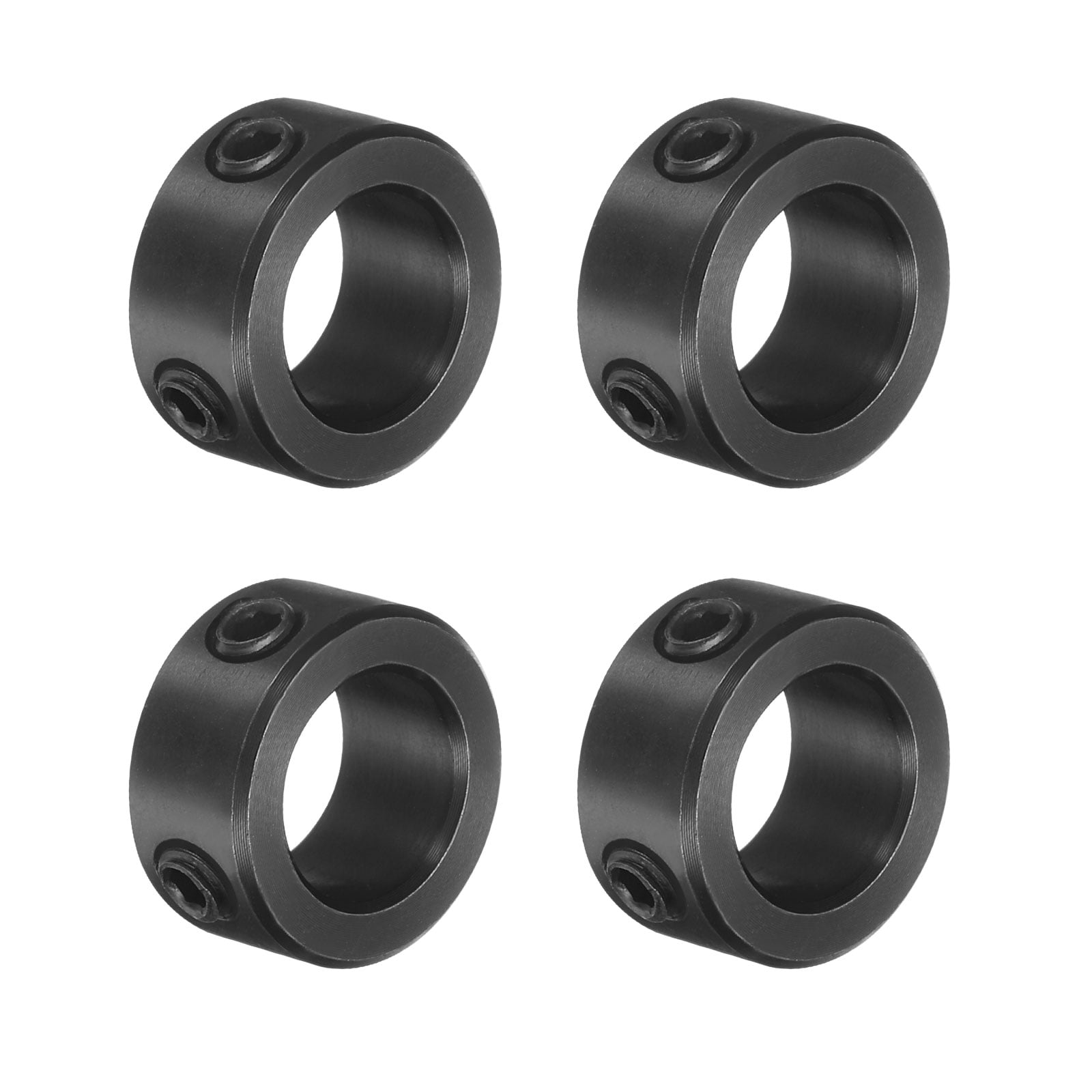 Uxcell 4pack Set-Screw Collars 10mm Bore, 1045 Steel Shaft Collars ...