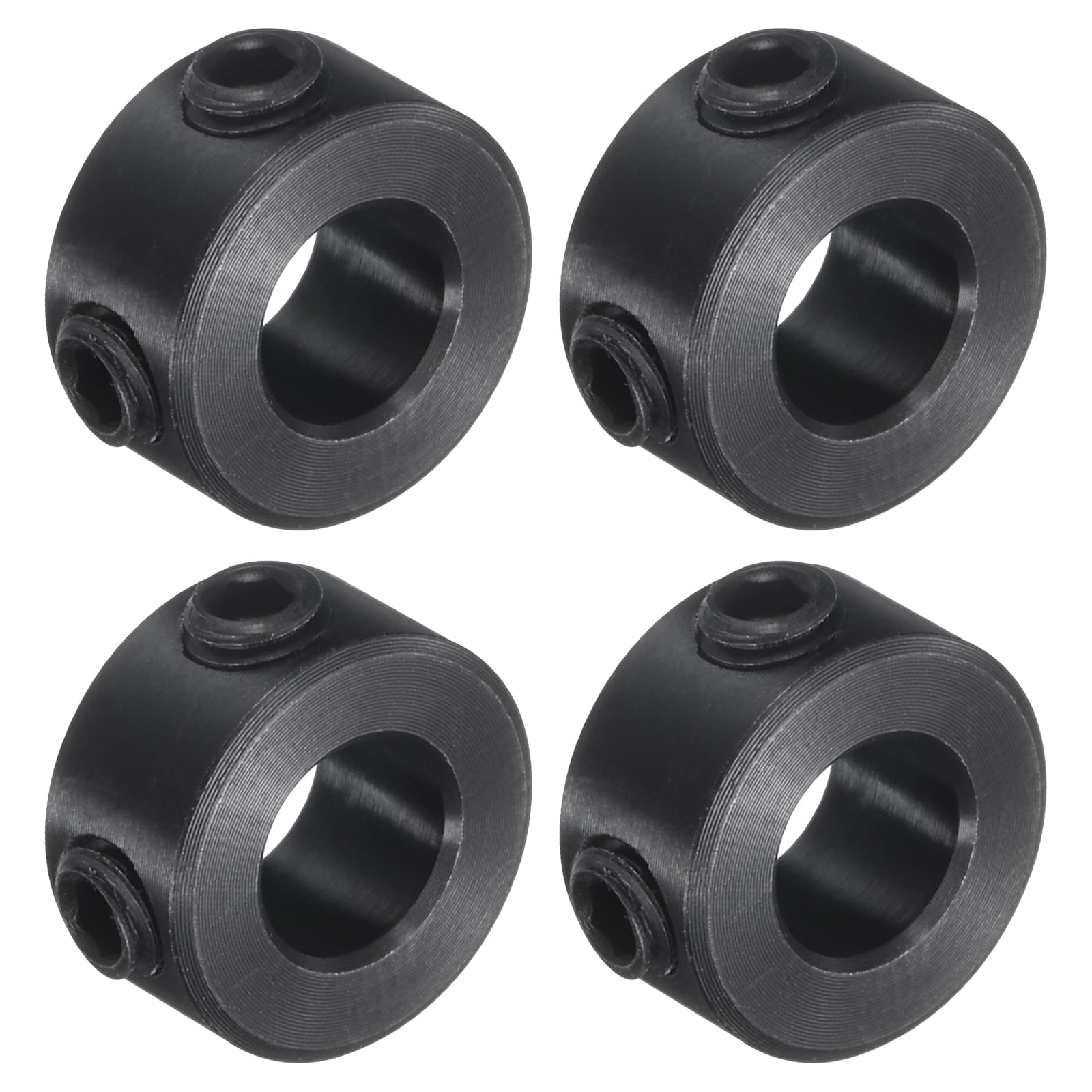 Uxcell 4pack Set-Screw Collars 6mm Bore, 1045 Steel Shaft Collars, 12mm ...
