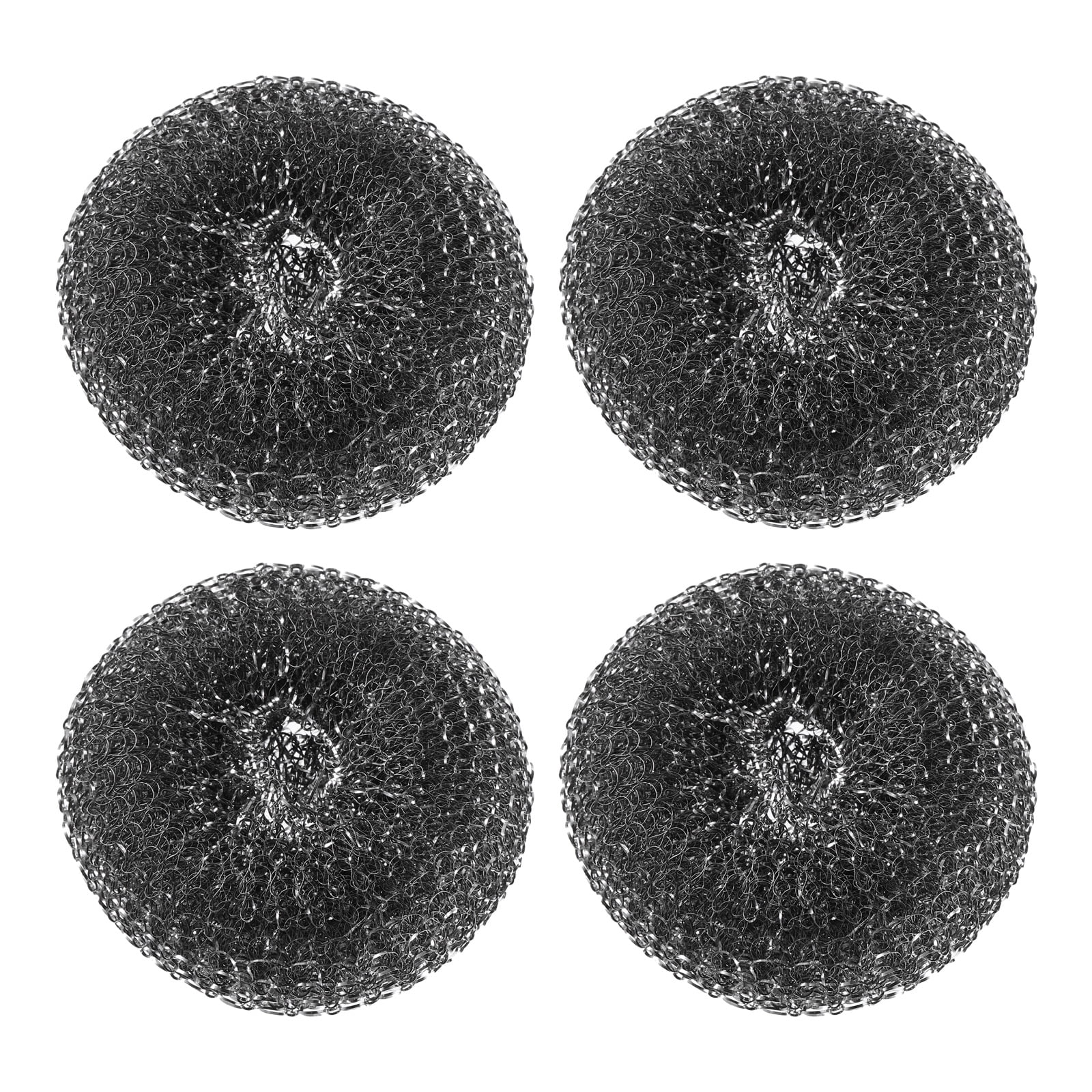 Uxcell 4pack Stainless Steel Scrubber Pad Barbecue Grill Cleaning ...