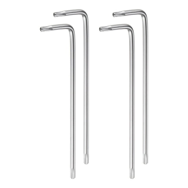 Uxcell 4pack Torx Hex Key Wrenches T20 High Carbon Steel Extra Long Arm ...