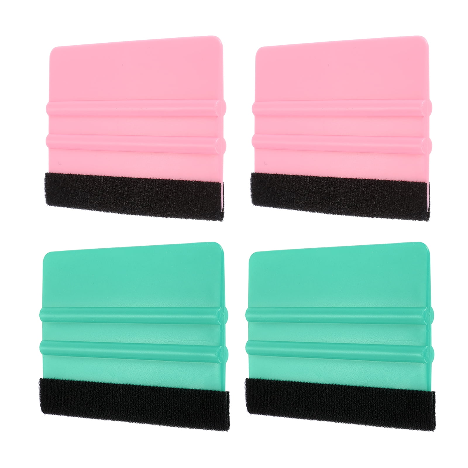 Uxcell 4pack Vinyl Squeegee, Felt Edge Decal Tool, 4-Inch Scraper for ...