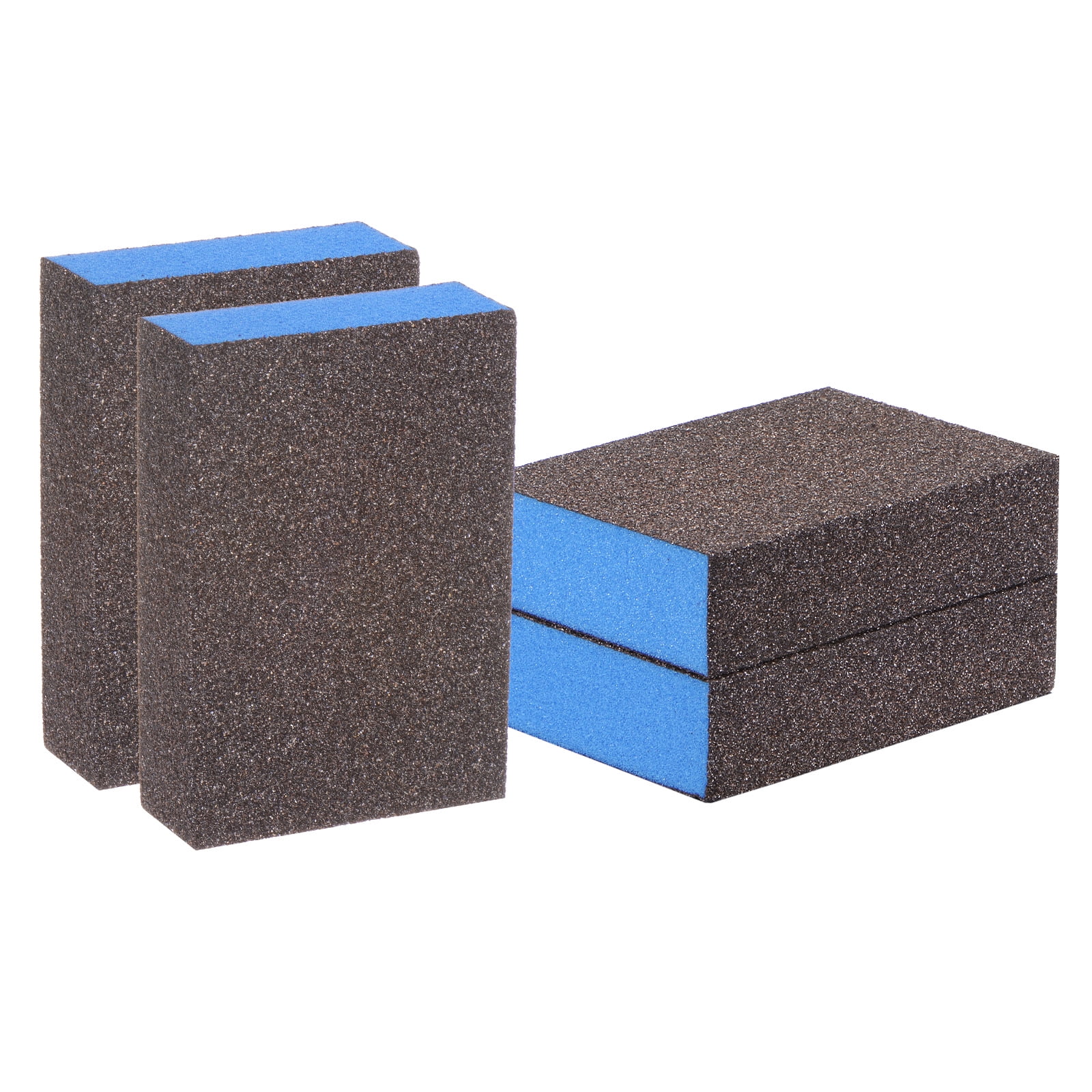 Uxcell 4packs Sanding Sponge Blocks 120-180 Grits Foam Sanding Block ...