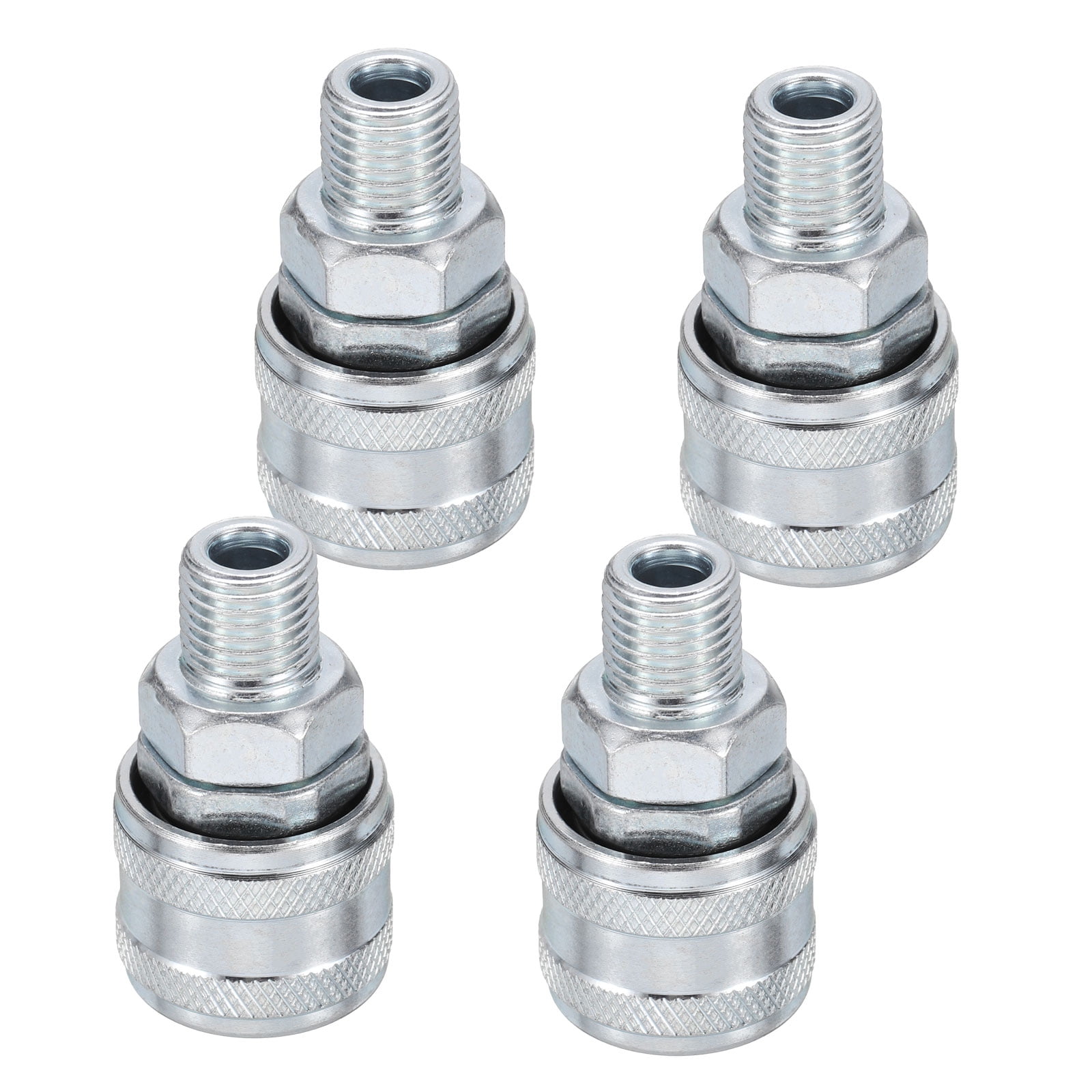 Uxcell 4pcs 1/4" NPT Male Air Coupler A Style Fits A-Style Plugs for ...