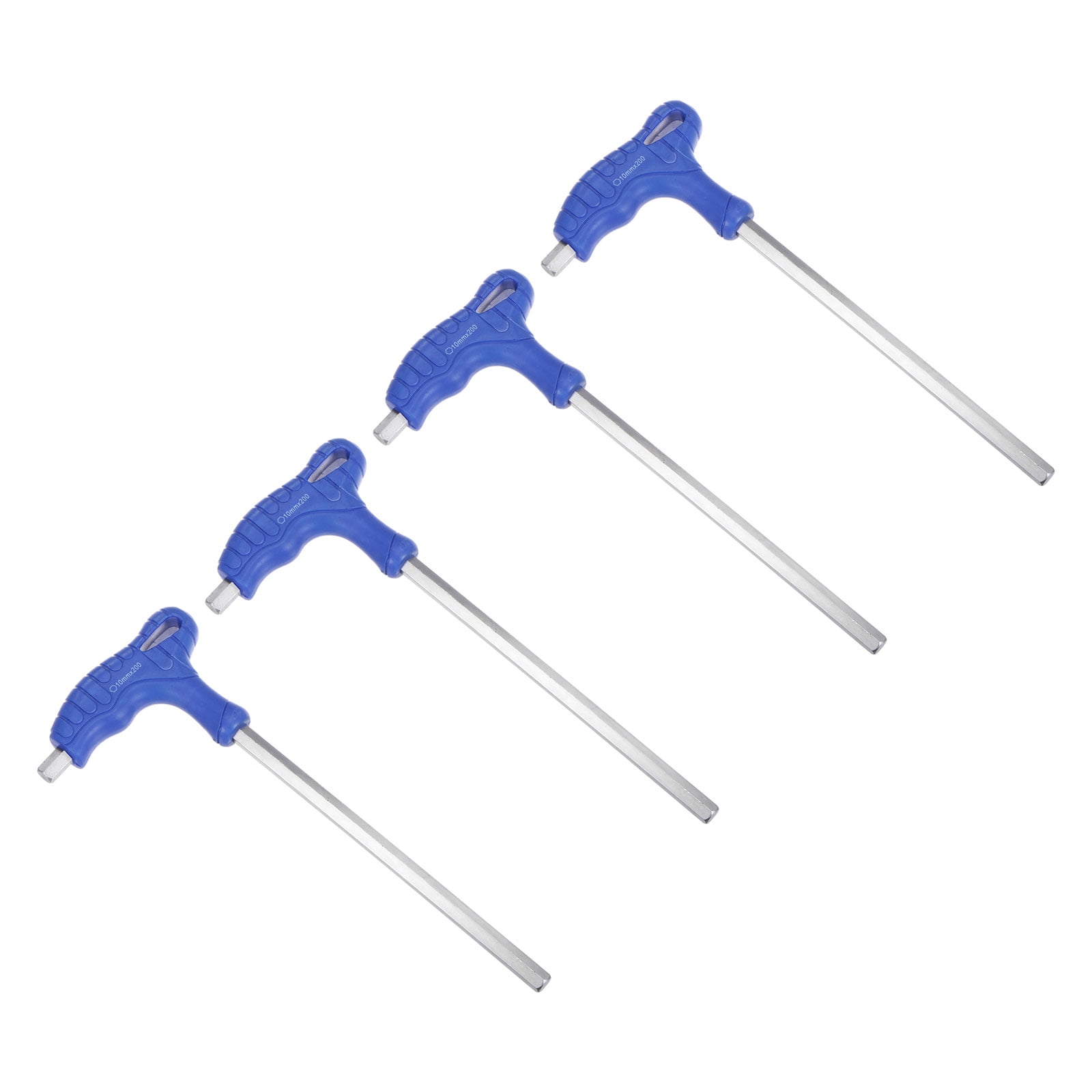 Uxcell 4pcs 10mm Hex Key T-Handle Dual End Wrench Spanner, Metric CR-V ...
