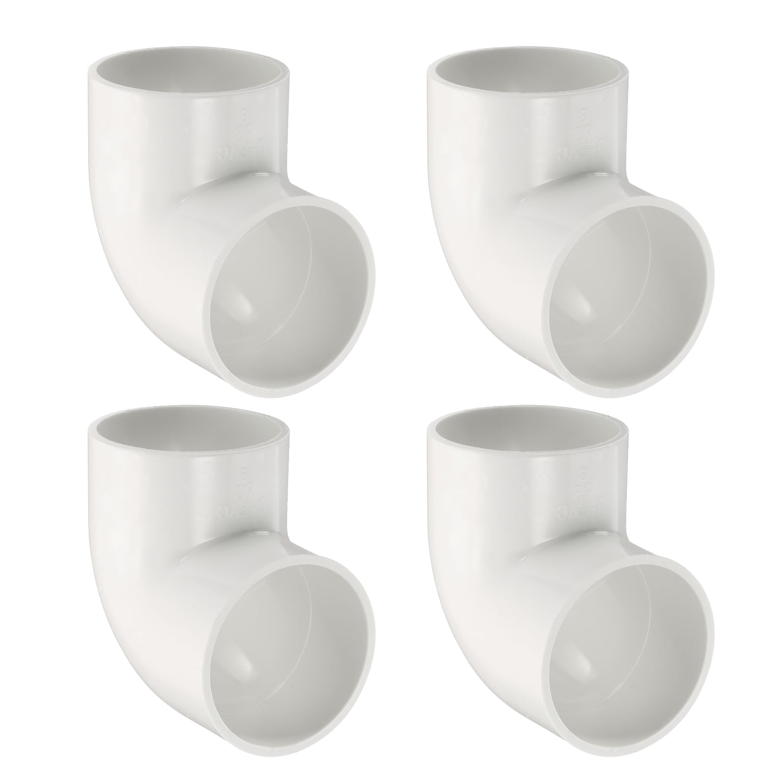 Uxcell 4pcs 2" 90 Degree Elbow Pipe Fittings, Furniture Construction ...