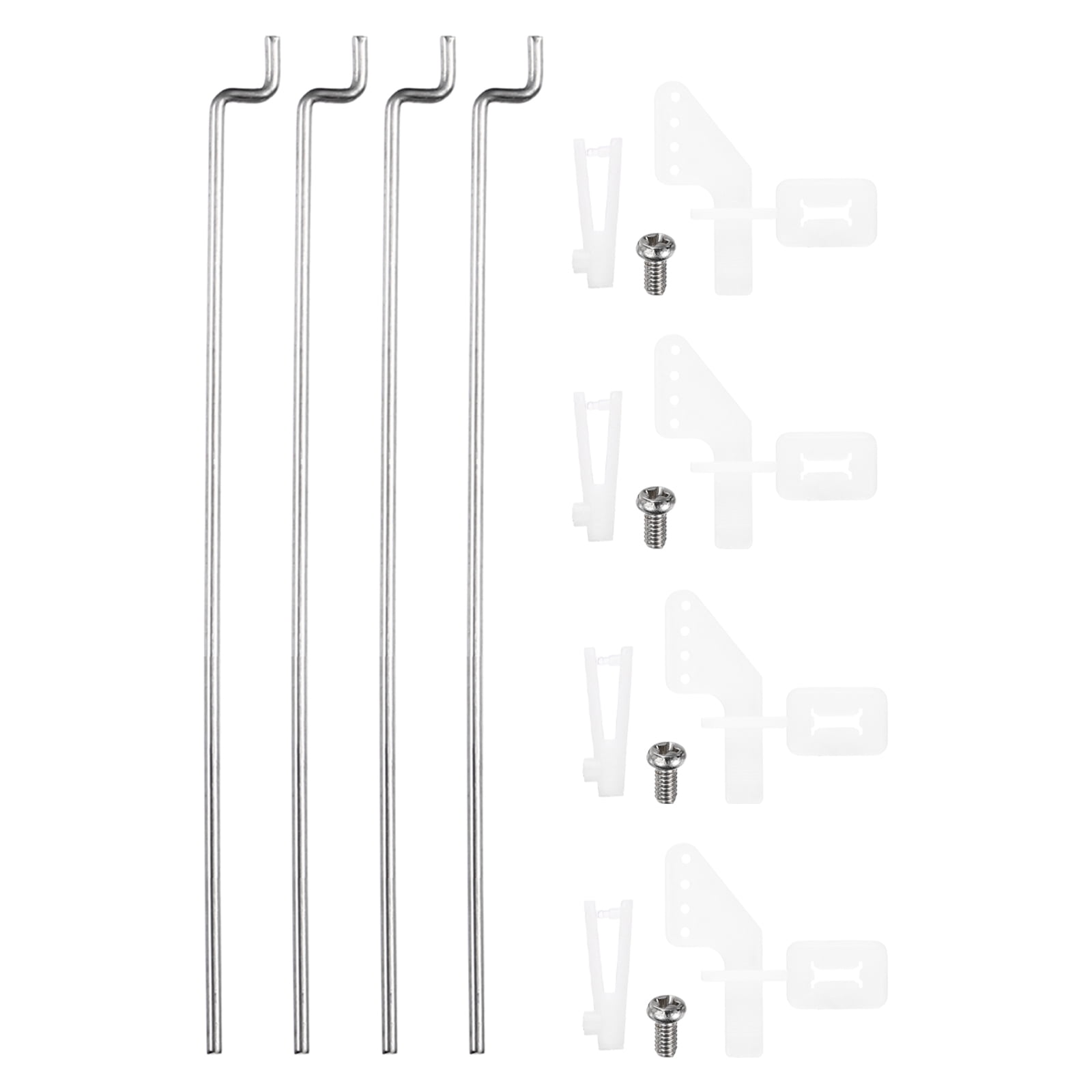 Uxcell 4pcs 304 Stainless Steel 1x50mm Z Push Rods Parts, 4pcs Nylon ...