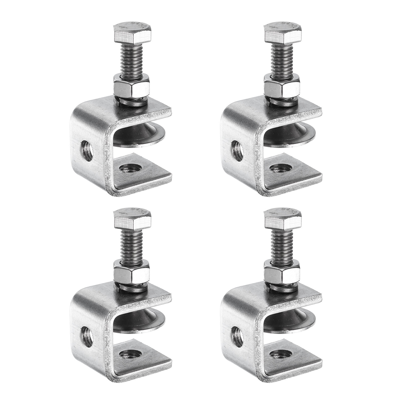 Uxcell 4pcs 304 Stainless Steel C Clamps 0.79" (20mm) Wide Jaw Opening ...