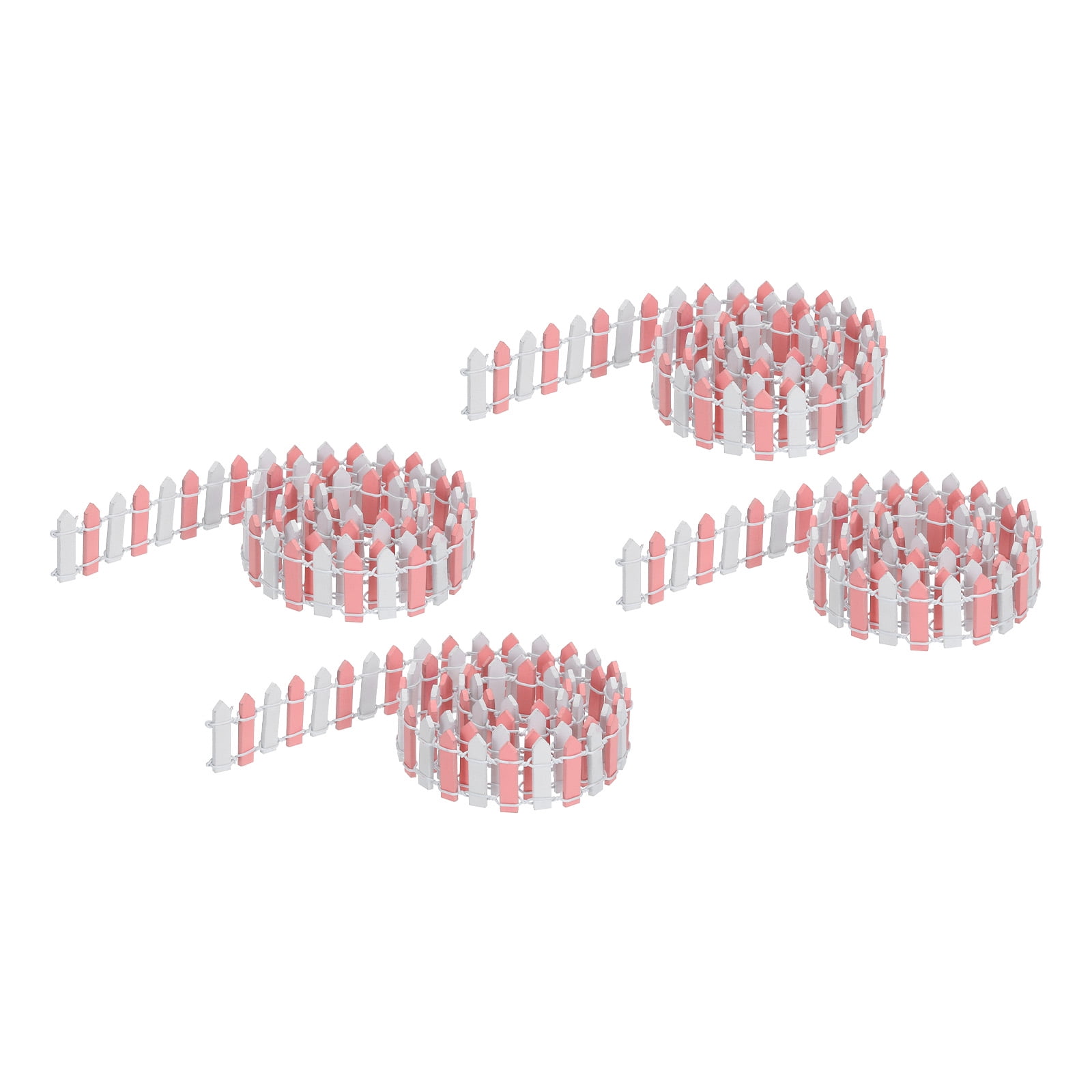 Uxcell 4pcs 35 Inch Miniature Garden Fence, Mini Ornament Wood Picket ...