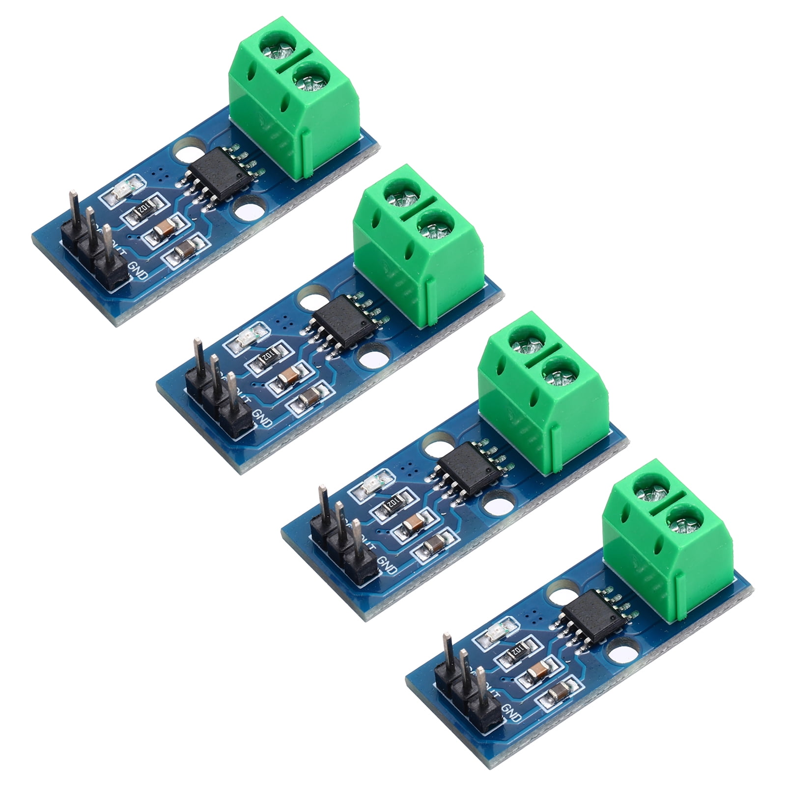 Uxcell 4pcs ACS712 Current Sensor Module 30A Range Hall Effect Current ...