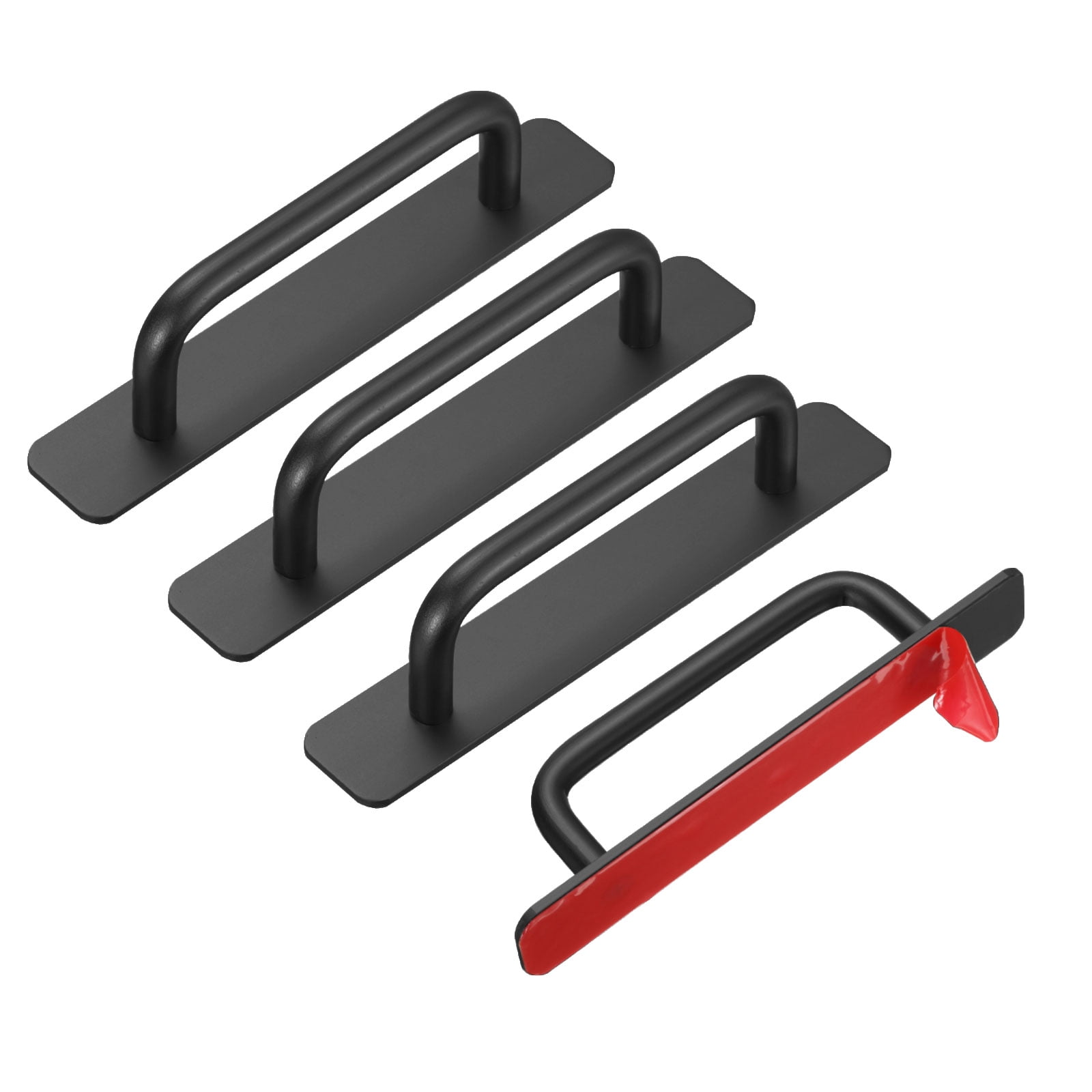 Uxcell 4pcs Adhesive Cabinet Handle 5.8" Drawer Handles Pulls for ...