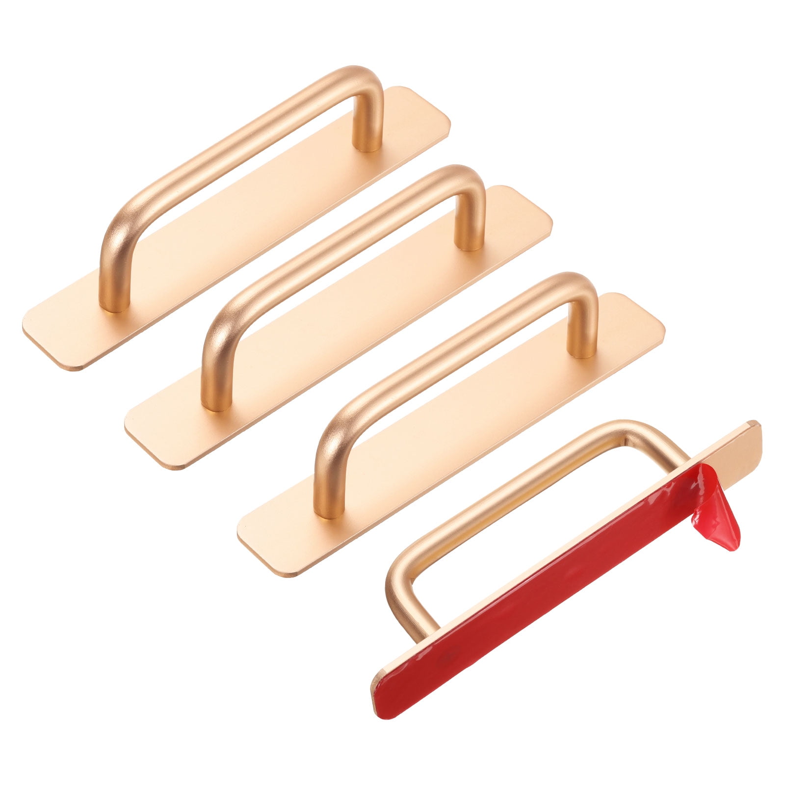 Uxcell 4pcs Adhesive Cabinet Handle 5.8" Drawer Handles Pulls for ...