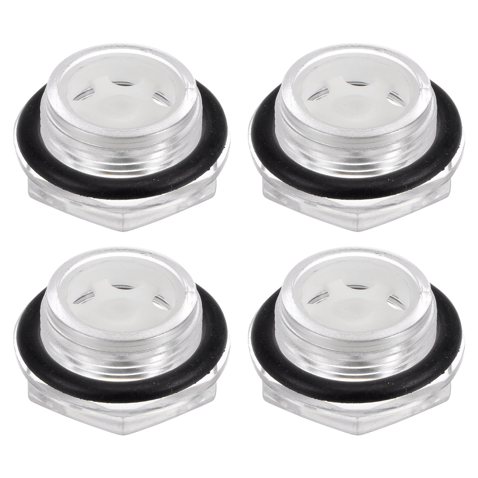 Uxcell 4pcs Air Compressor Oil Sight Glass M27 x 1.5mm Male Plastic Hex ...