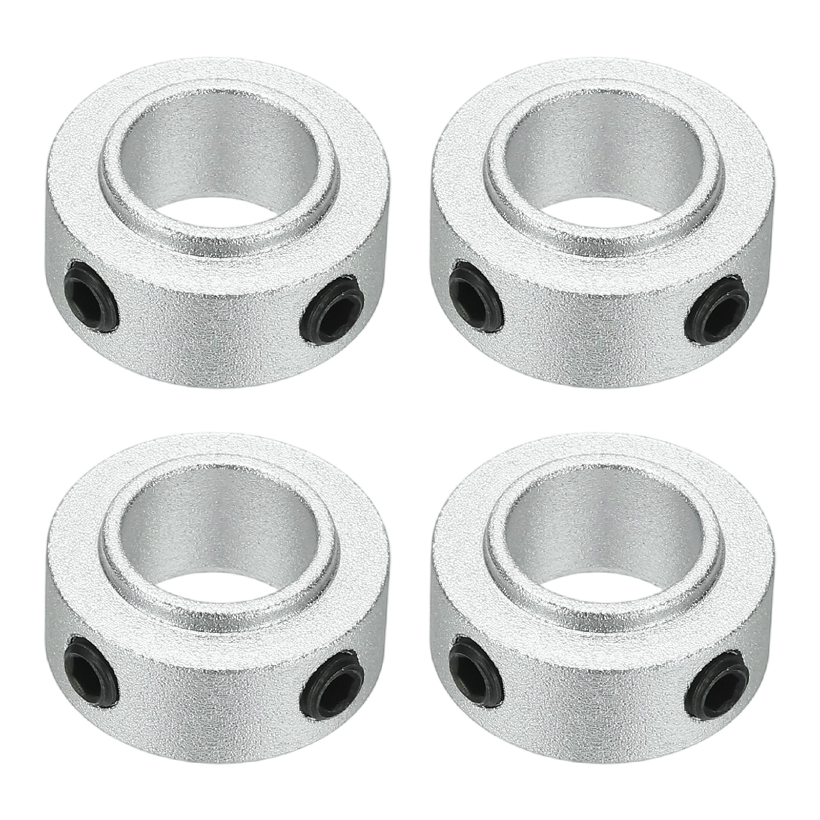 Uxcell 4pcs Aluminium Alloy Shaft Collar, 1/2" ID 7/8" OD 3/8 ...