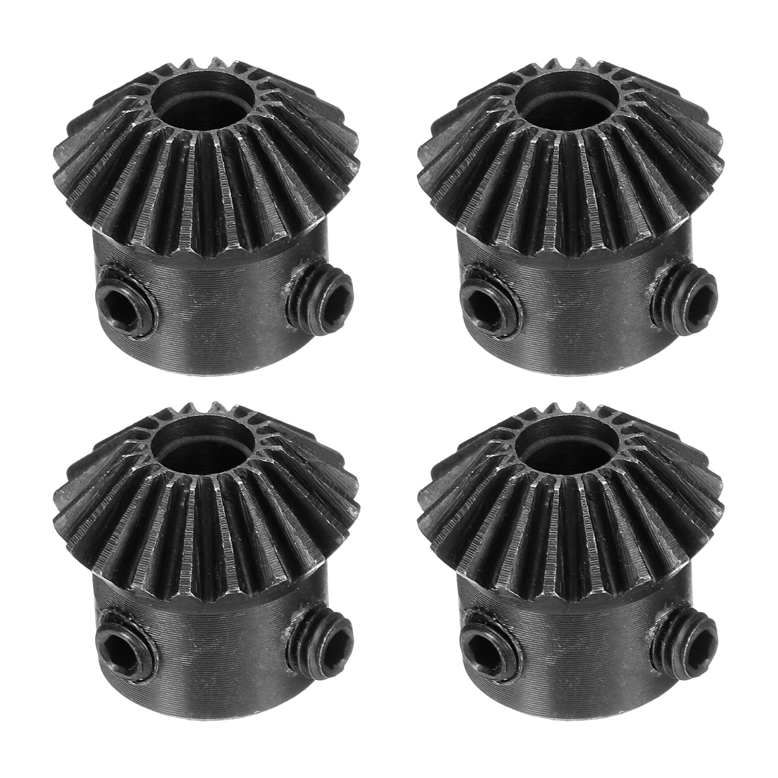 Uxcell 4pcs Bevel Gear Tapered Bevel Pinion Gear 1 Module for Hardware ...