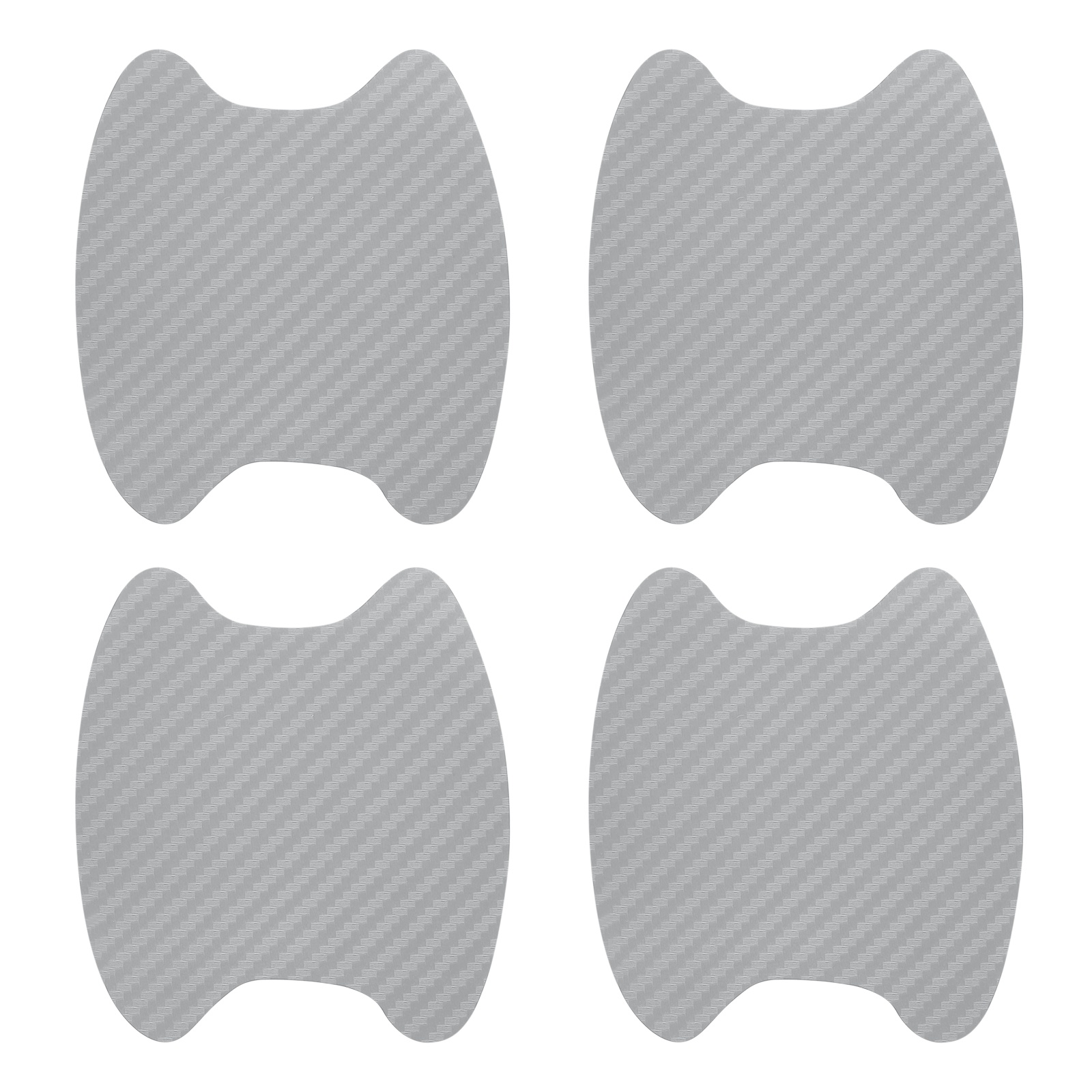 Uxcell 4pcs Car Door Handle Scratch Protectors Carbon Fiber Door Bowl ...