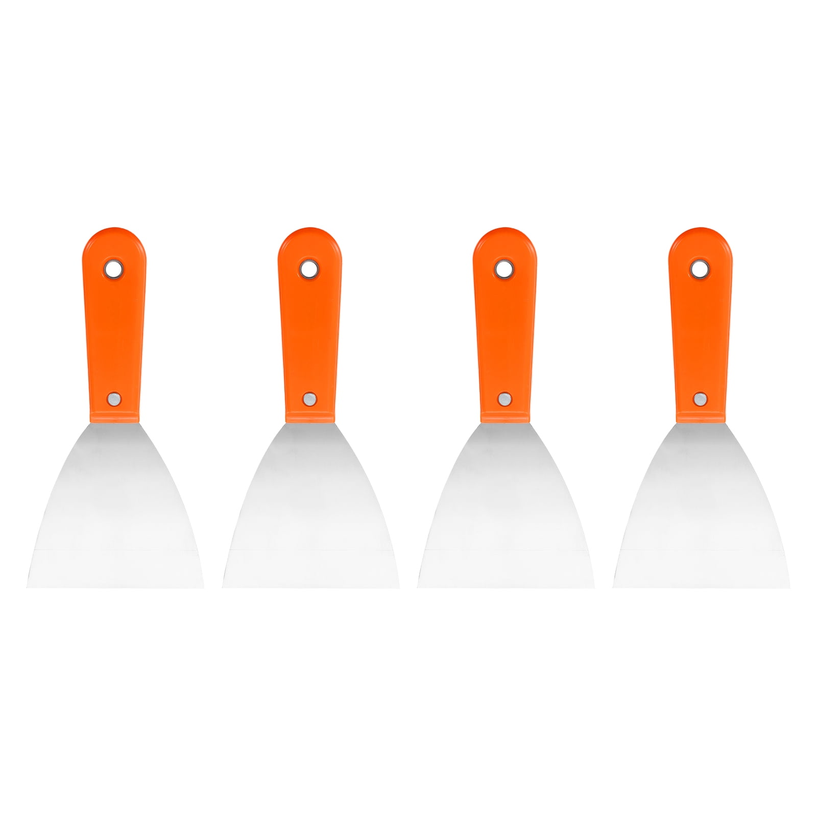 Uxcell 4pcs Carbon Steel Putty Knife 4" Plastic Handle Spread Drywall ...