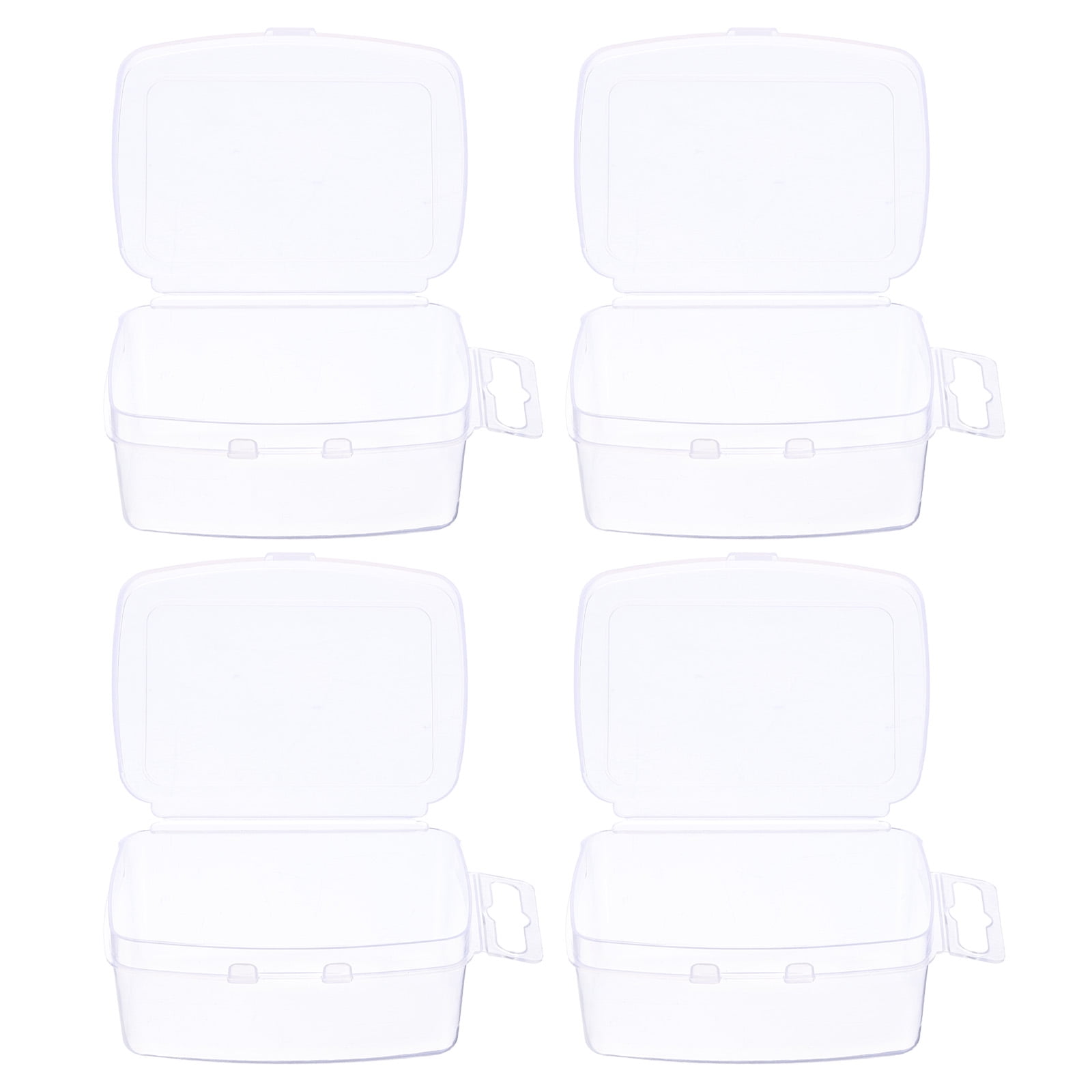 Uxcell 4pcs Component Storage Box 2.95" PP Electronic Organizer Box with Hanging Ring Hardware ...