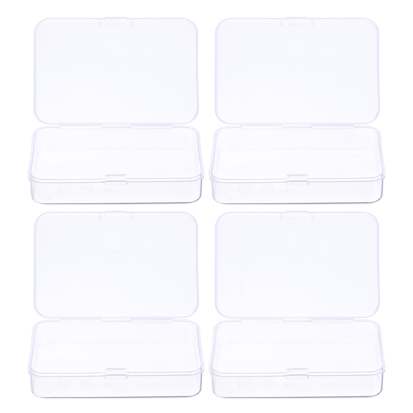 Uxcell 4pcs Component Storage Box 3.35" PP Electronic Organizer Box with Cover Hardware ...