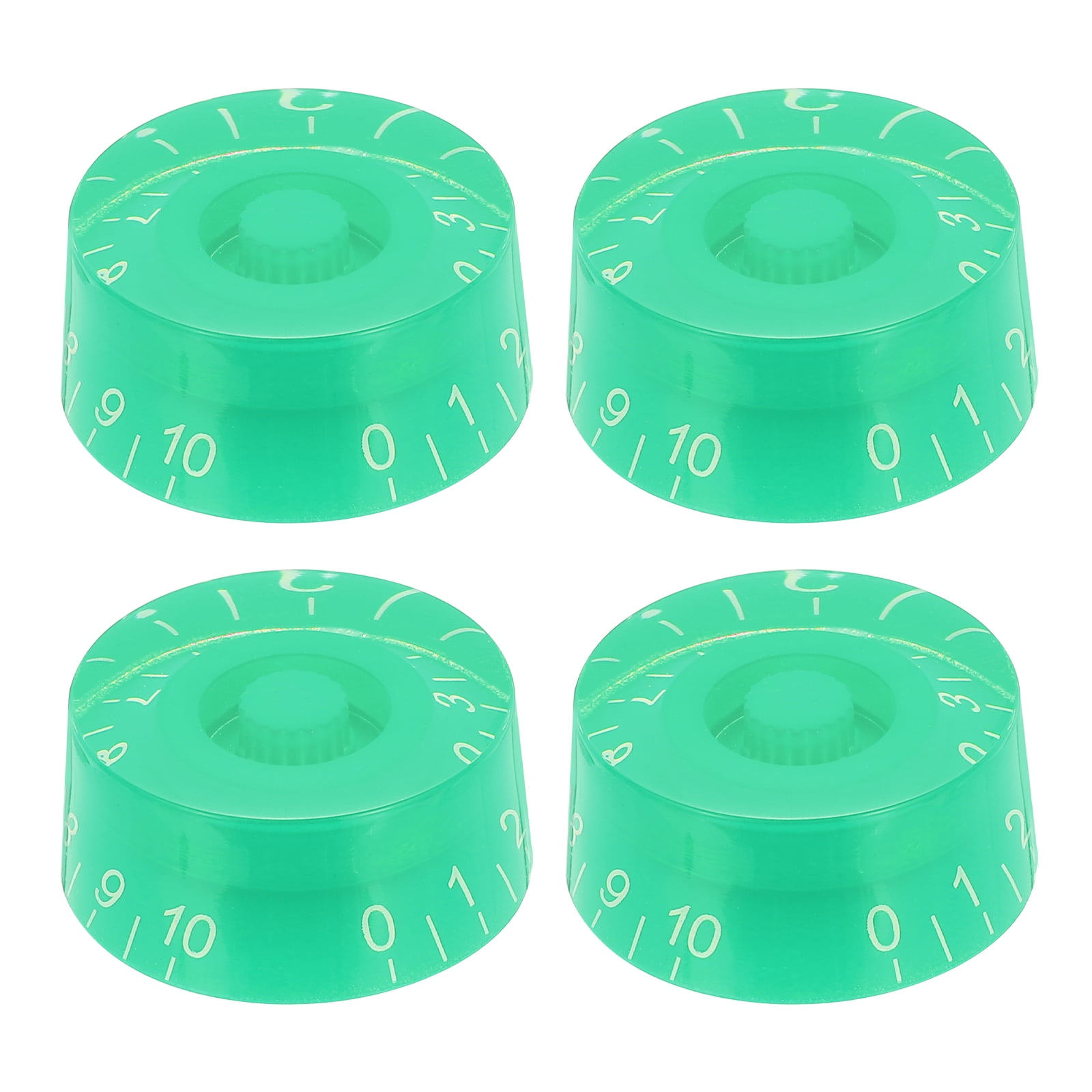 Uxcell 4pcs Electric Guitar Knobs Black Speed Volume Tone Control ...