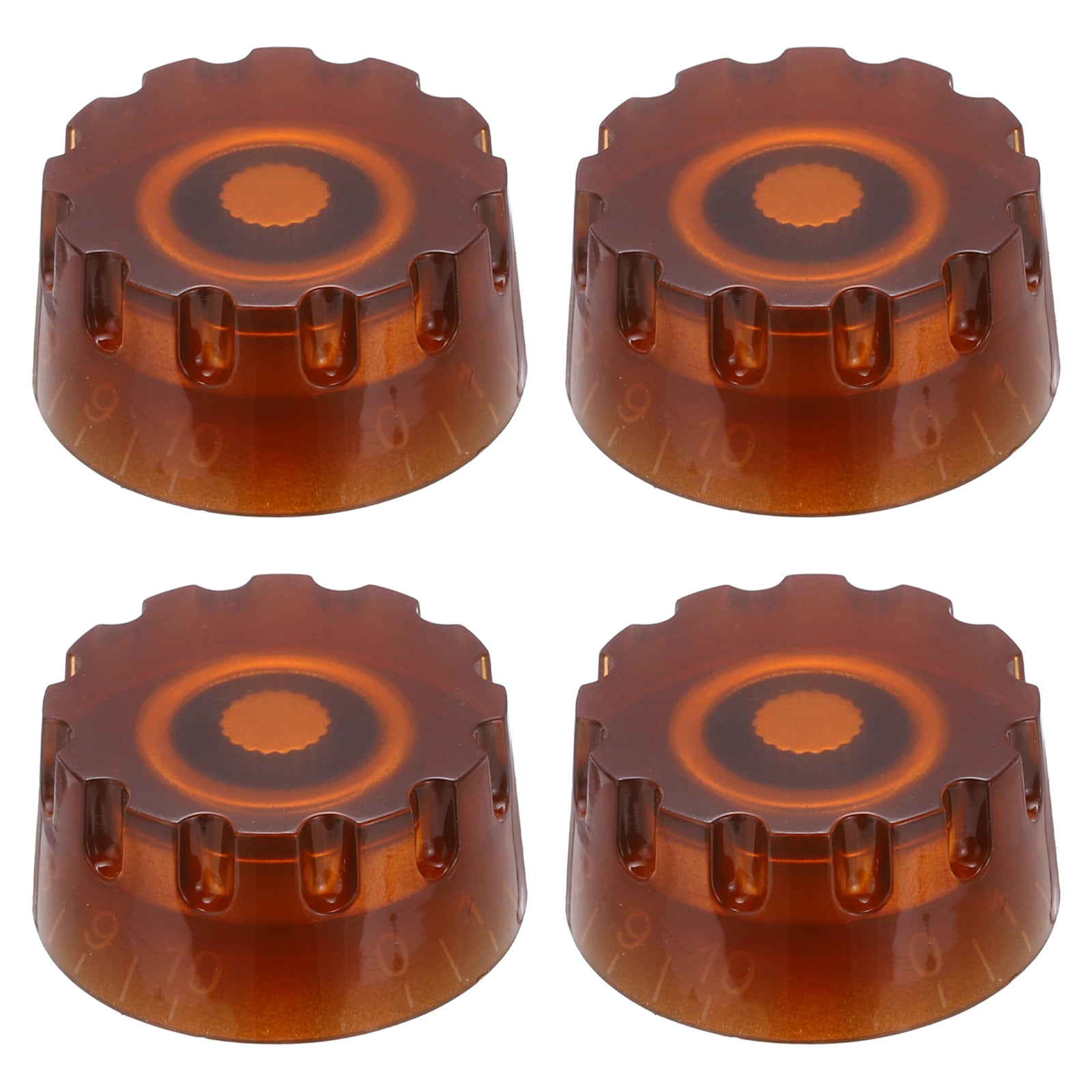 Uxcell 4pcs Electric Guitar Knobs Black Speed Volume Tone Control ...
