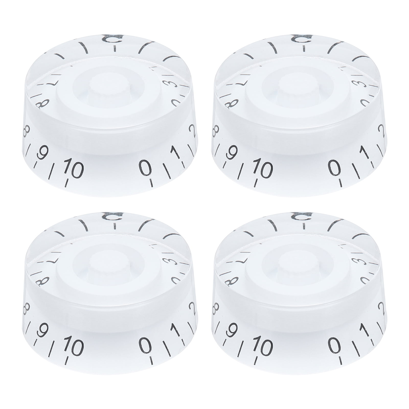 Uxcell 4pcs Electric Guitar Knobs White Speed Volume Tone Control Knob ...