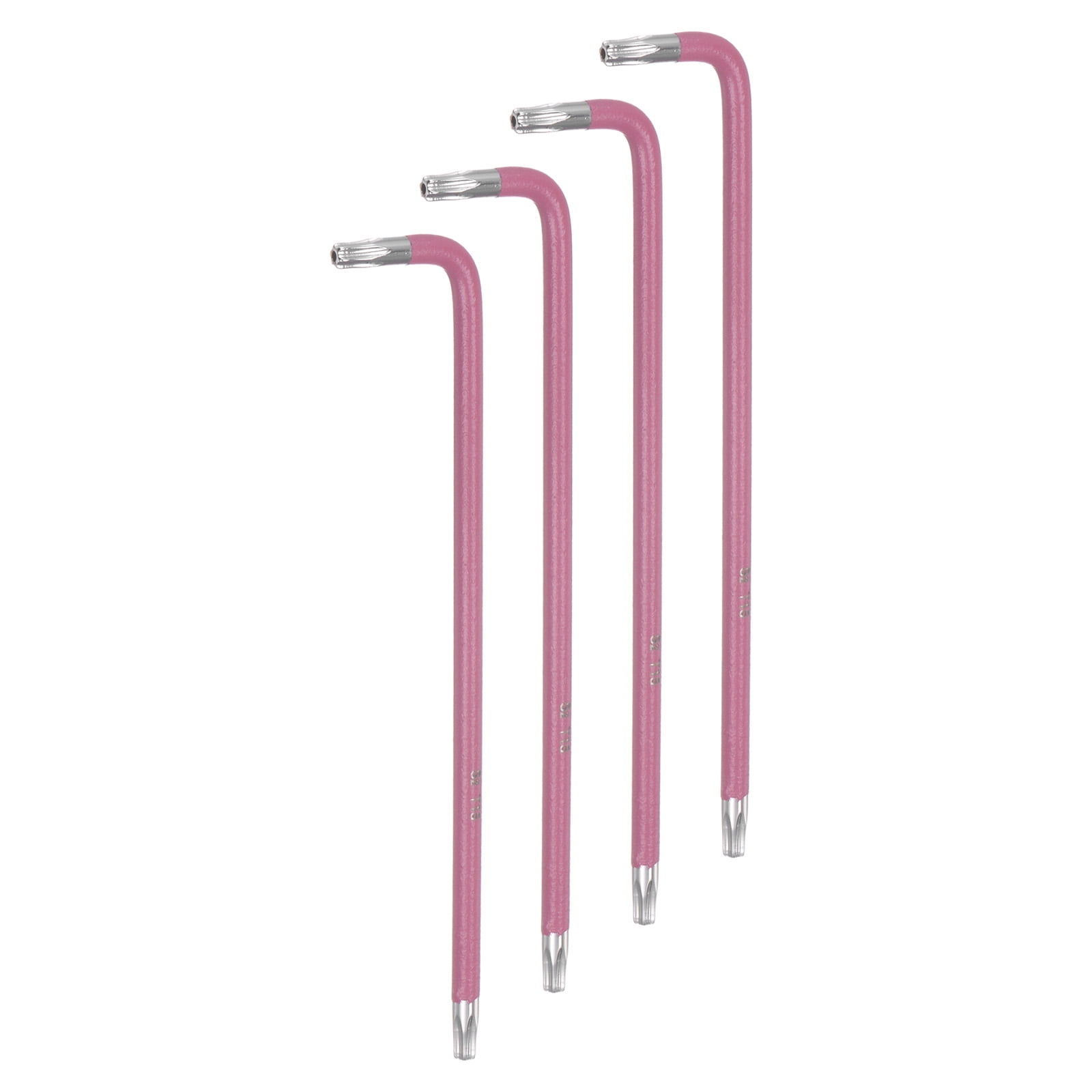 Uxcell 4pcs Hex Key Torx Wrench T15 S2 Steel L-Shape Long Arm Star 6 ...
