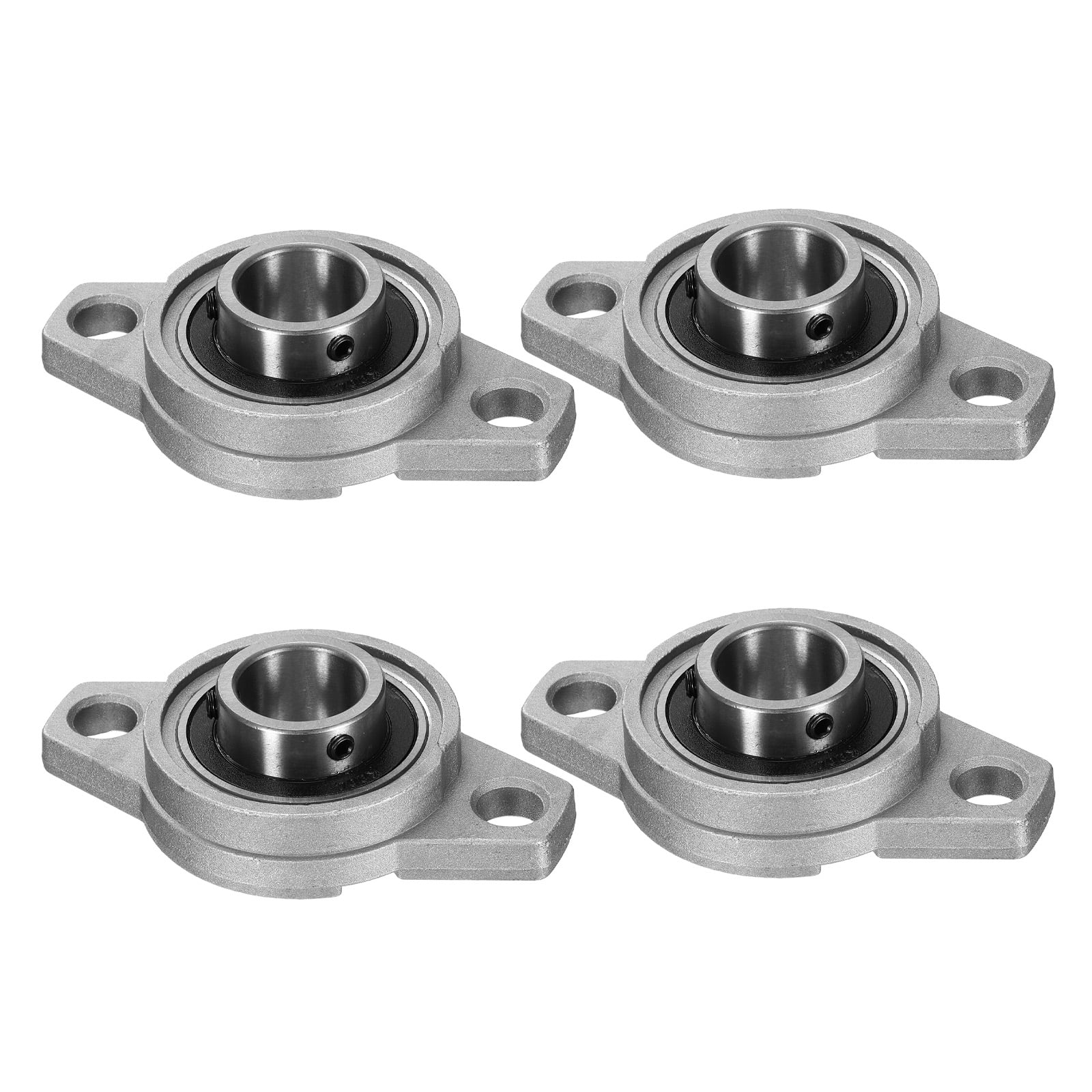 Uxcell 4pcs KFL004 Pillow Block Bearings 8mm Bore Bearing Units Zinc ...