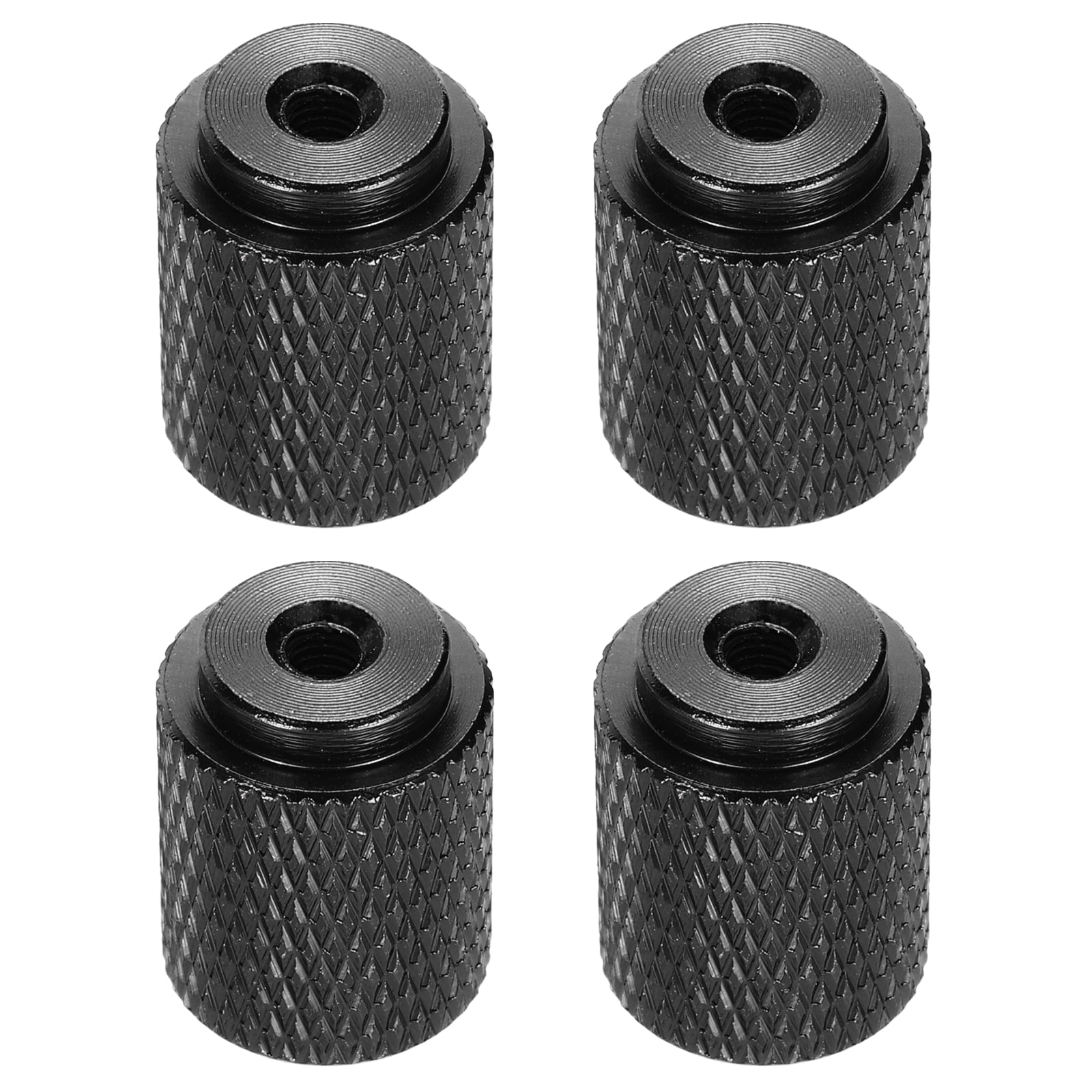 Uxcell 4pcs Knurled Thumb Nut, M3 12mm OD 16mm Height 6061 Anodized ...