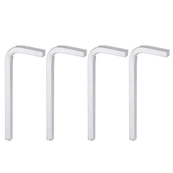 Uxcell 4pcs L-Shaped Square Head Wrench 5mm CR-V L-Key 4 Points Metric ...