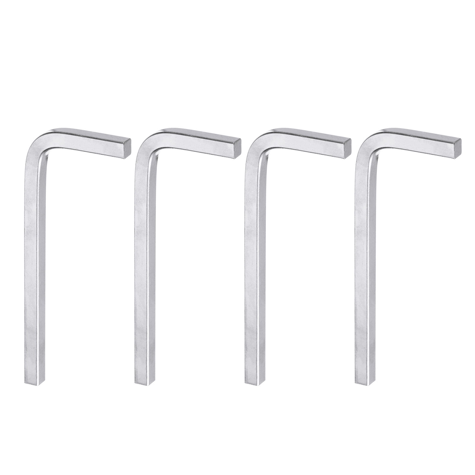 Uxcell 4pcs L-Shaped Square Head Wrench 6mm CR-V L-Key 4 Points Metric ...