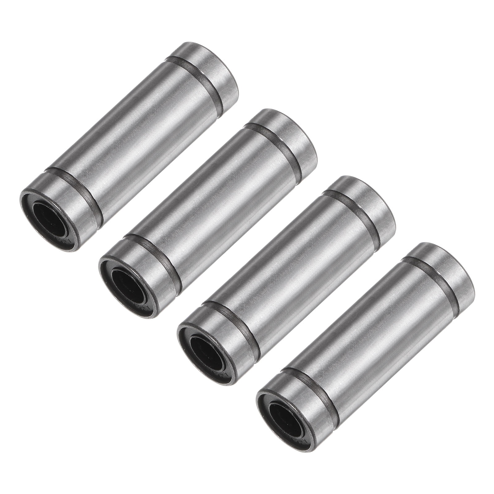Uxcell 4pcs LM6LUU Linear Ball Bearings, 6mm Bore Dia, 12mm OD,35mm ...