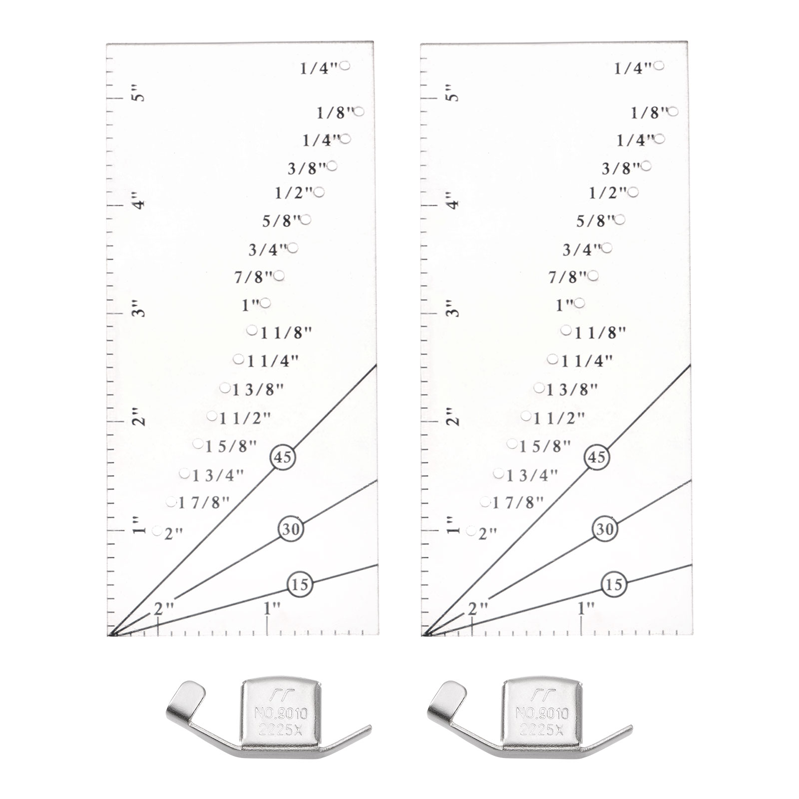 Uxcell 4pcs Magnetic Seam Guides and Seam Guide Ruler for Most Sewing ...