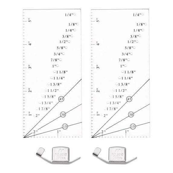Uxcell 4pcs Magnetic Seam Guides and Seam Guide Ruler for Most Sewing ...