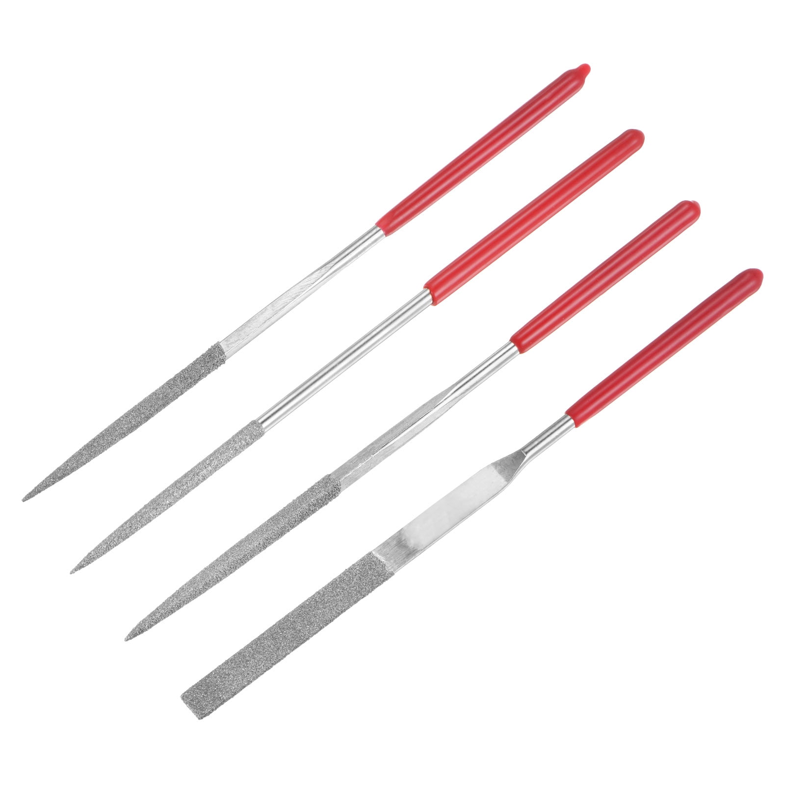 Uxcell 4pcs Mini Diamond Needle File Set 120 Grits Small Metal Files ...