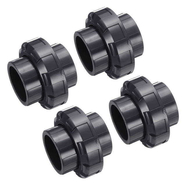 Uxcell 4Pcs Union Pipe Fittings 2" Slip Union Coupling Pipe Fitting ...