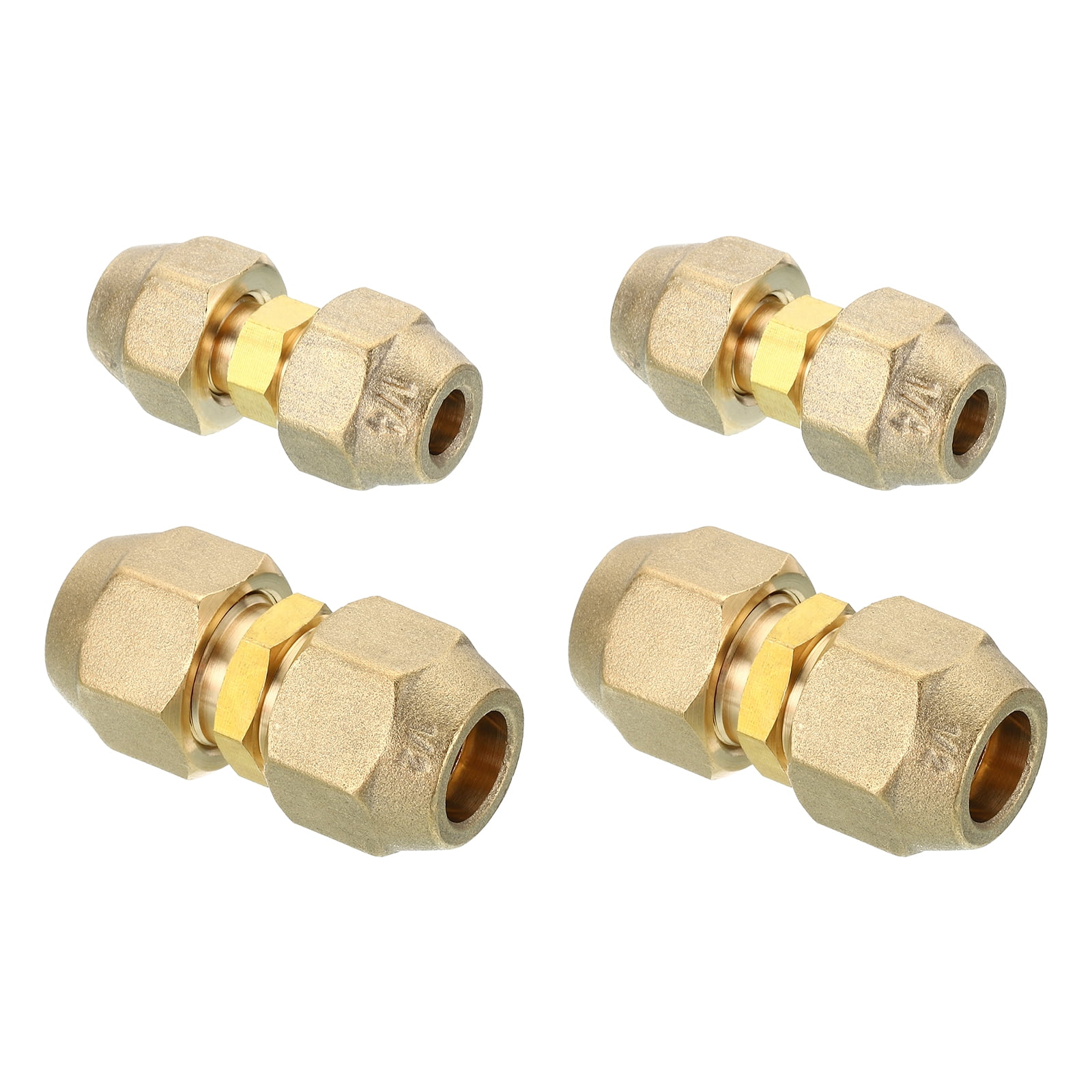 Uxcell 4pcs Pipe Extension Joint Connector Set for Copper Pipe Dia 1/4 ...