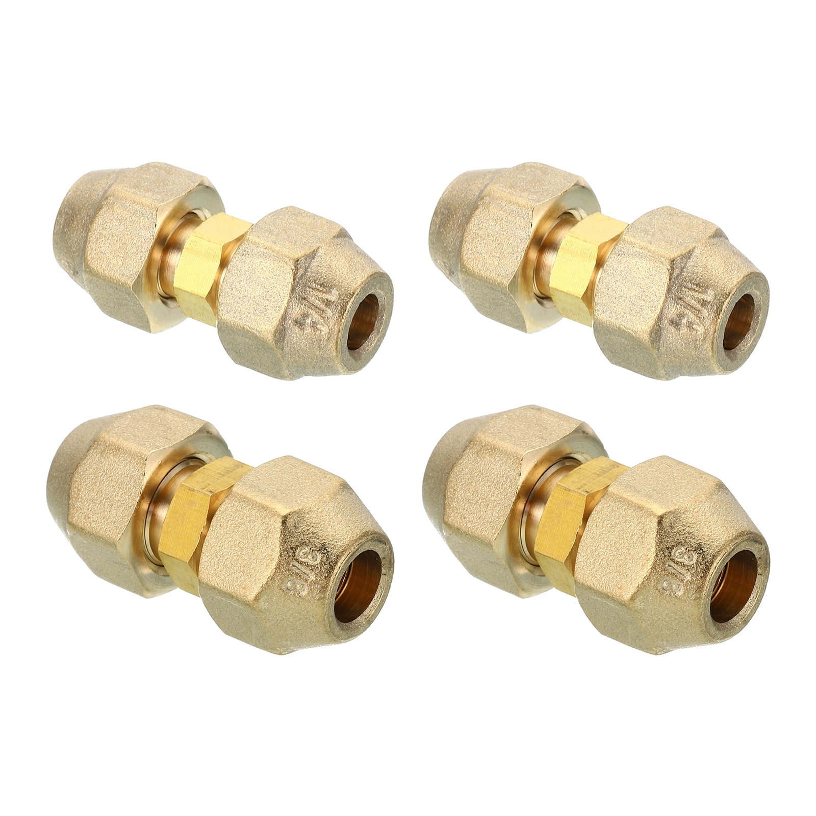 Uxcell 4pcs Pipe Extension Joint Connector Set for Copper Pipe Dia 1/4" and 3/8" - Walmart.com