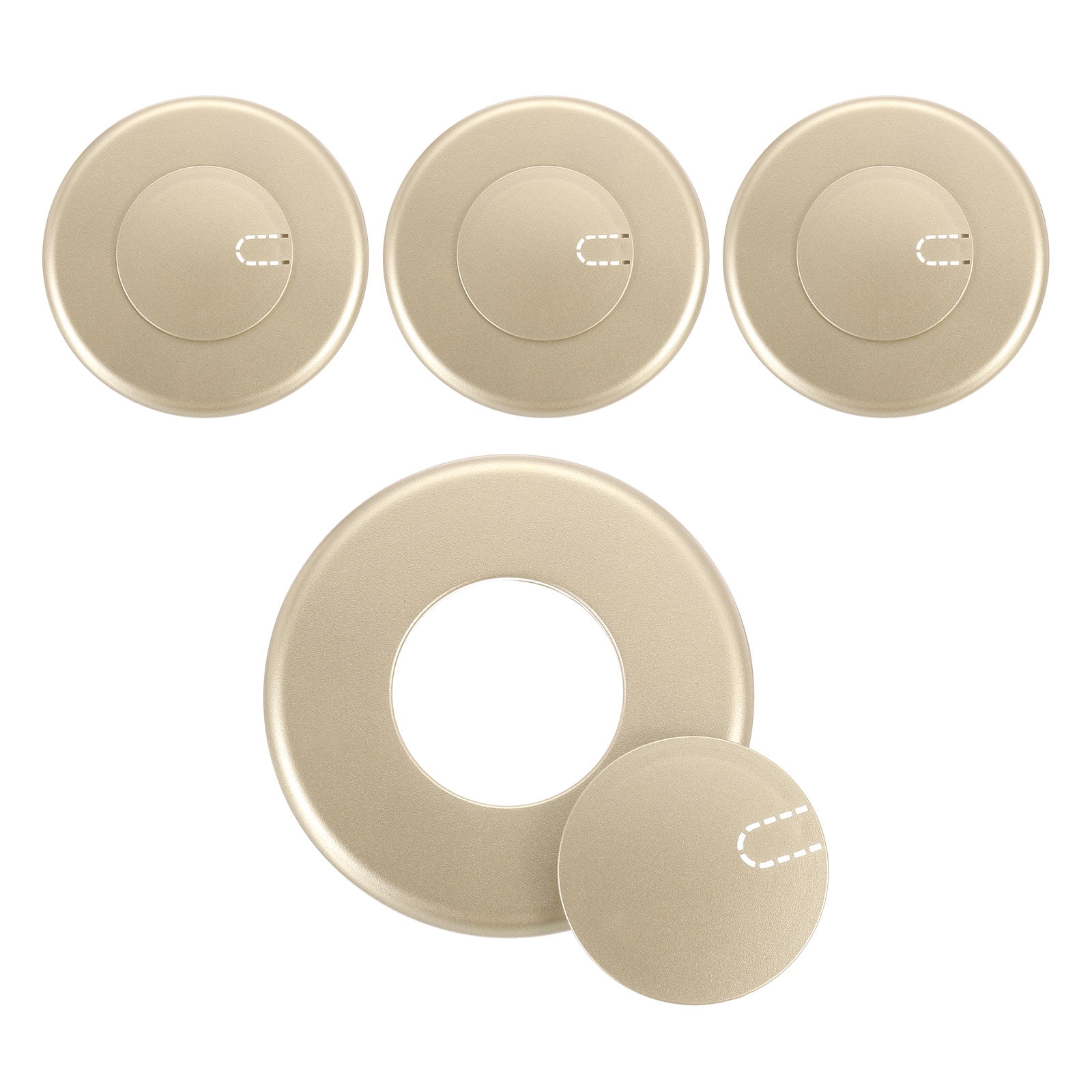 Uxcell 4pcs Pipe Wall Covers 51 mm/2" ID Round Removable with Rectangle ...