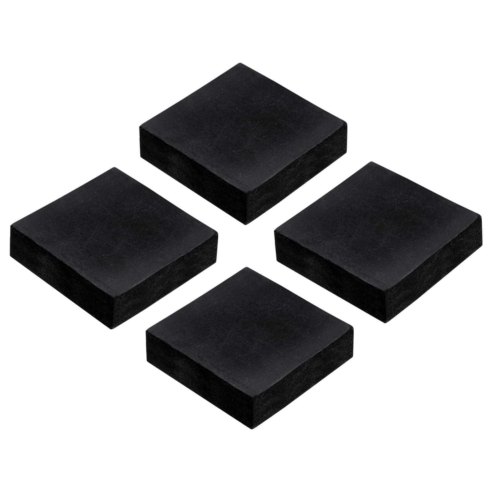 Uxcell 4pcs Rubber Anti-Vibration Pads, 50mm Square Vibration Isolation ...
