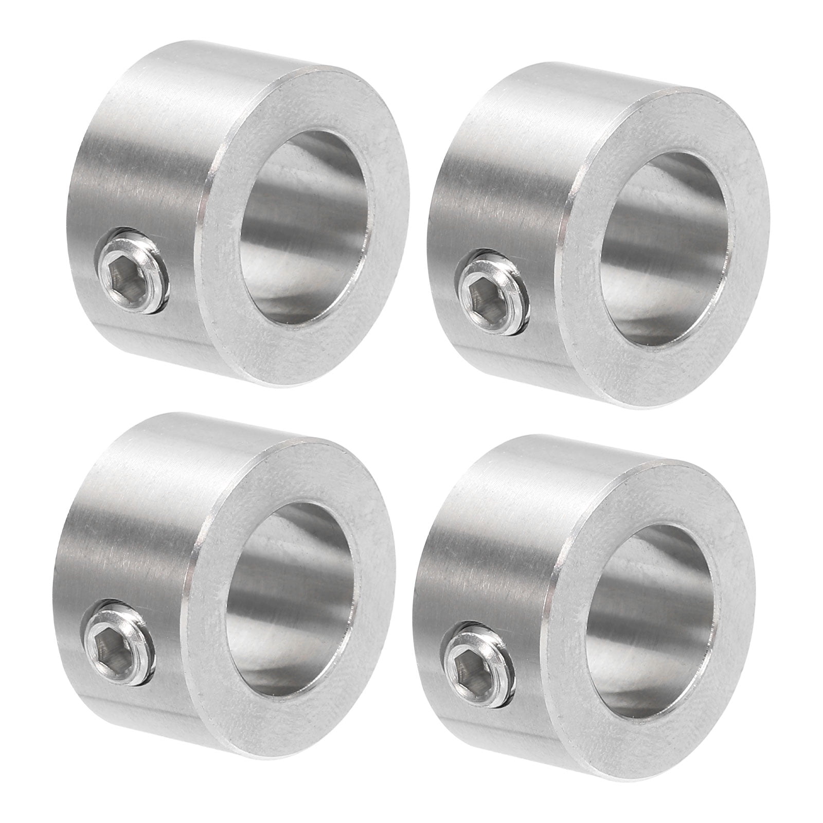 Uxcell 4pcs Shaft Collars 1/2" Bore Stainless Steel Shaft Collars 9/10 ...
